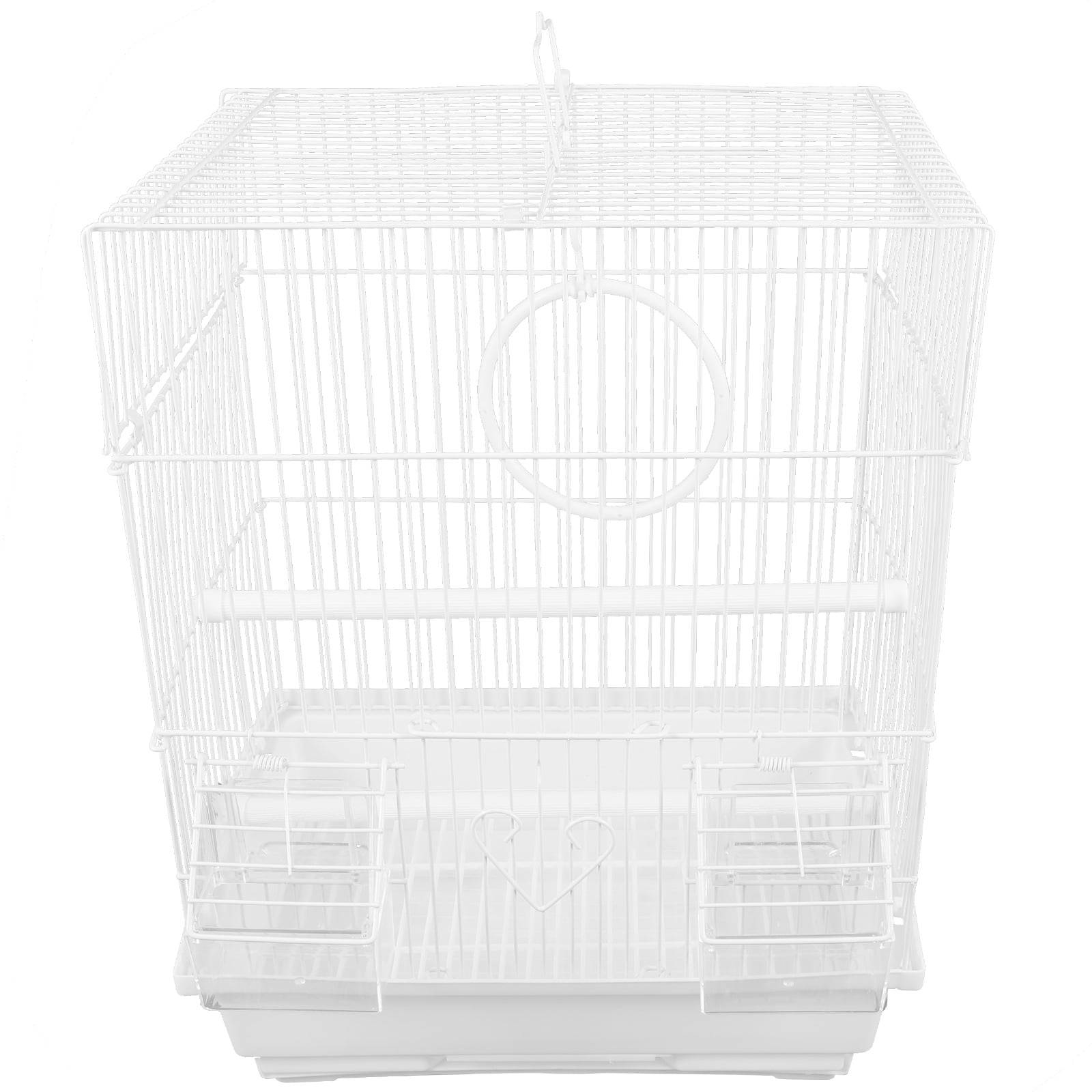 1 Set of Metal Bird Carrier Portable Bird Cage Parrot Cage Bird ...