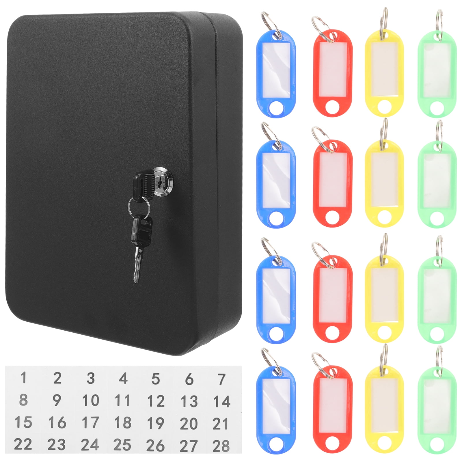 1 Set of Metal Key Cabinet Key Security Lock Box Lock Sturdy Box Wall ...