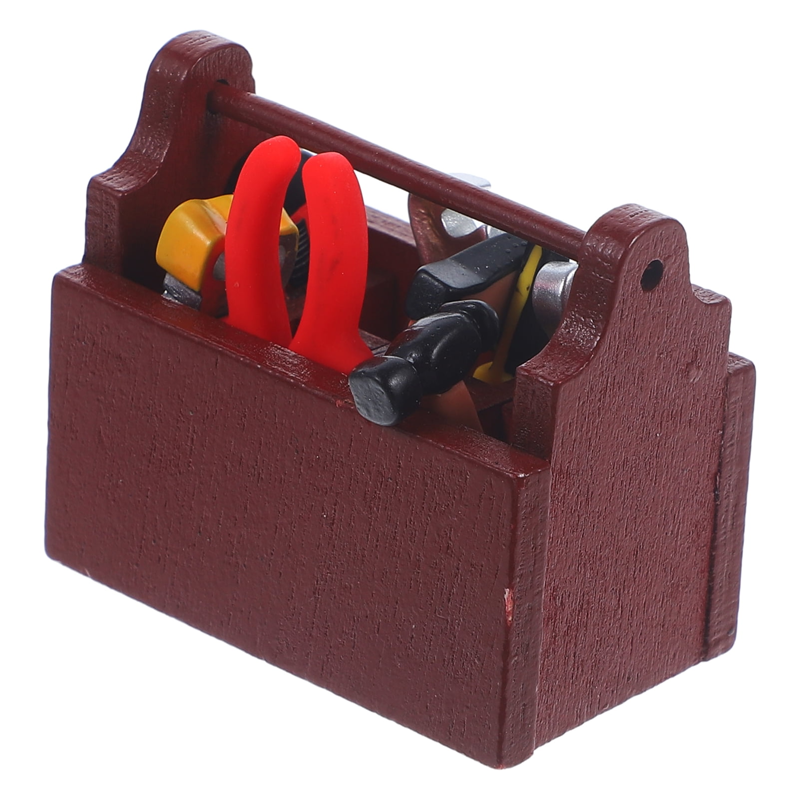 1 Set of Mini House Miniature Tools Realistic Pretend Play Tool Box ...
