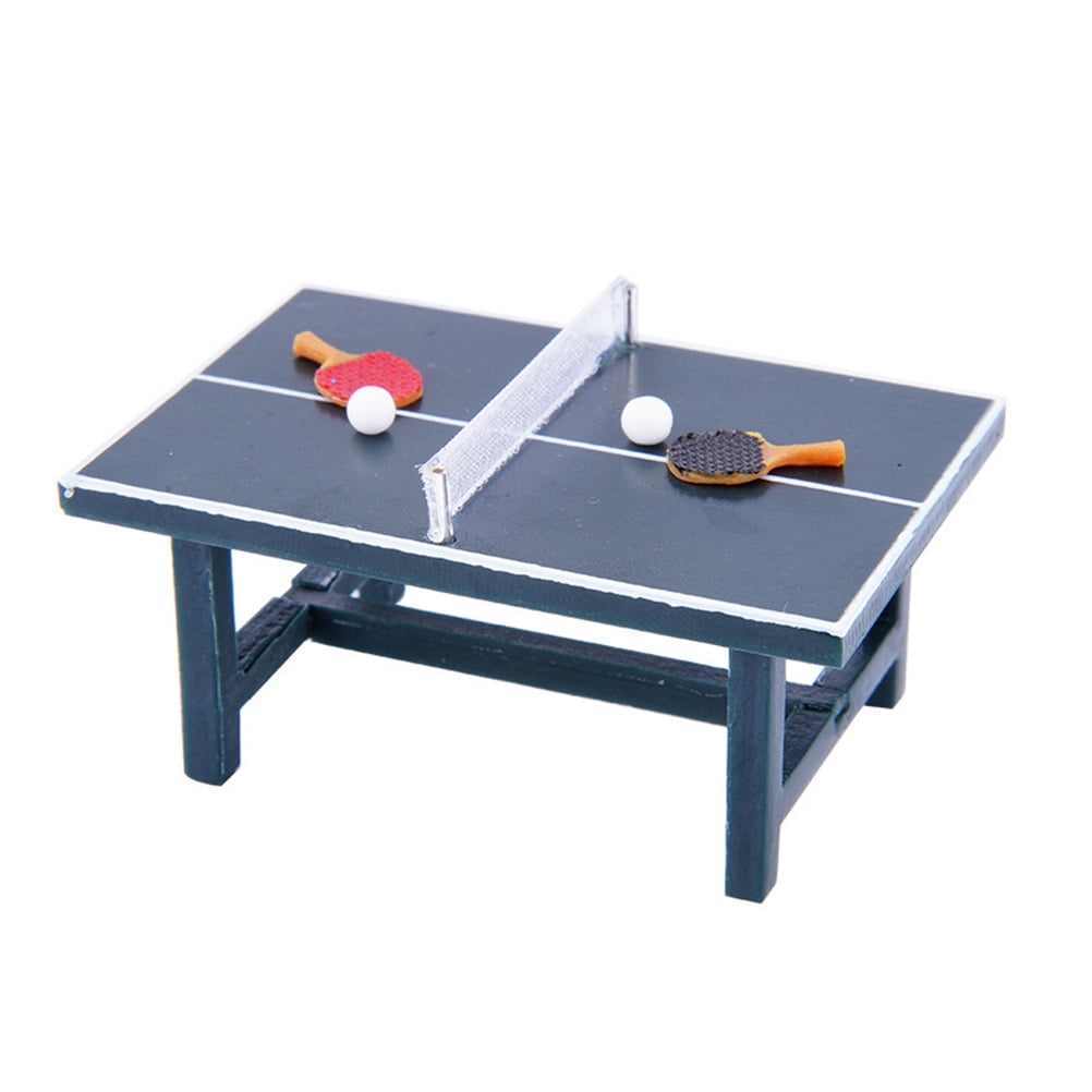1 Set of Mini Table Miniature Table Tennis Table Toys Miniature Sports ...