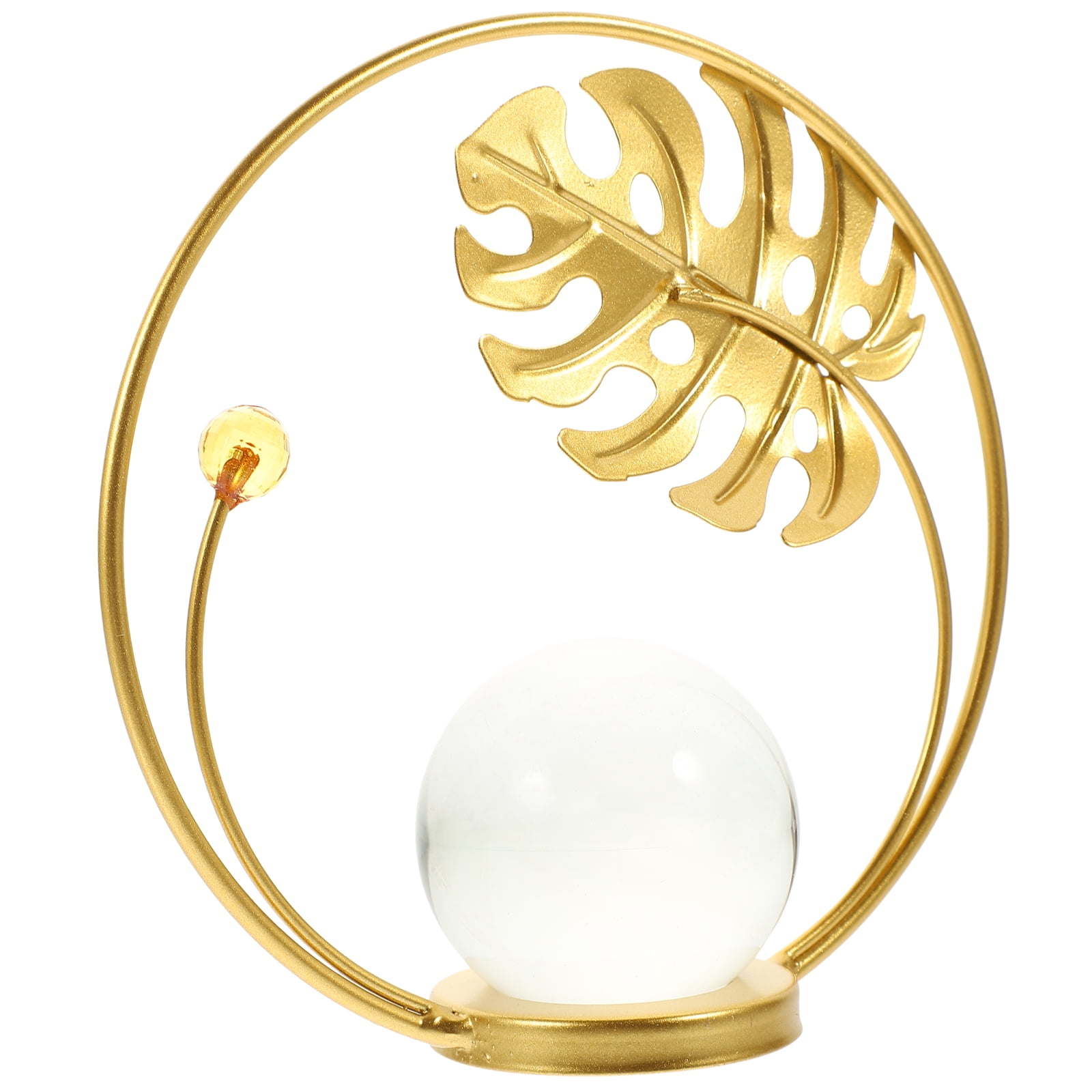 1 Set of Monstera Crystal Ball Stand Crystal Ball Adornment Home ...
