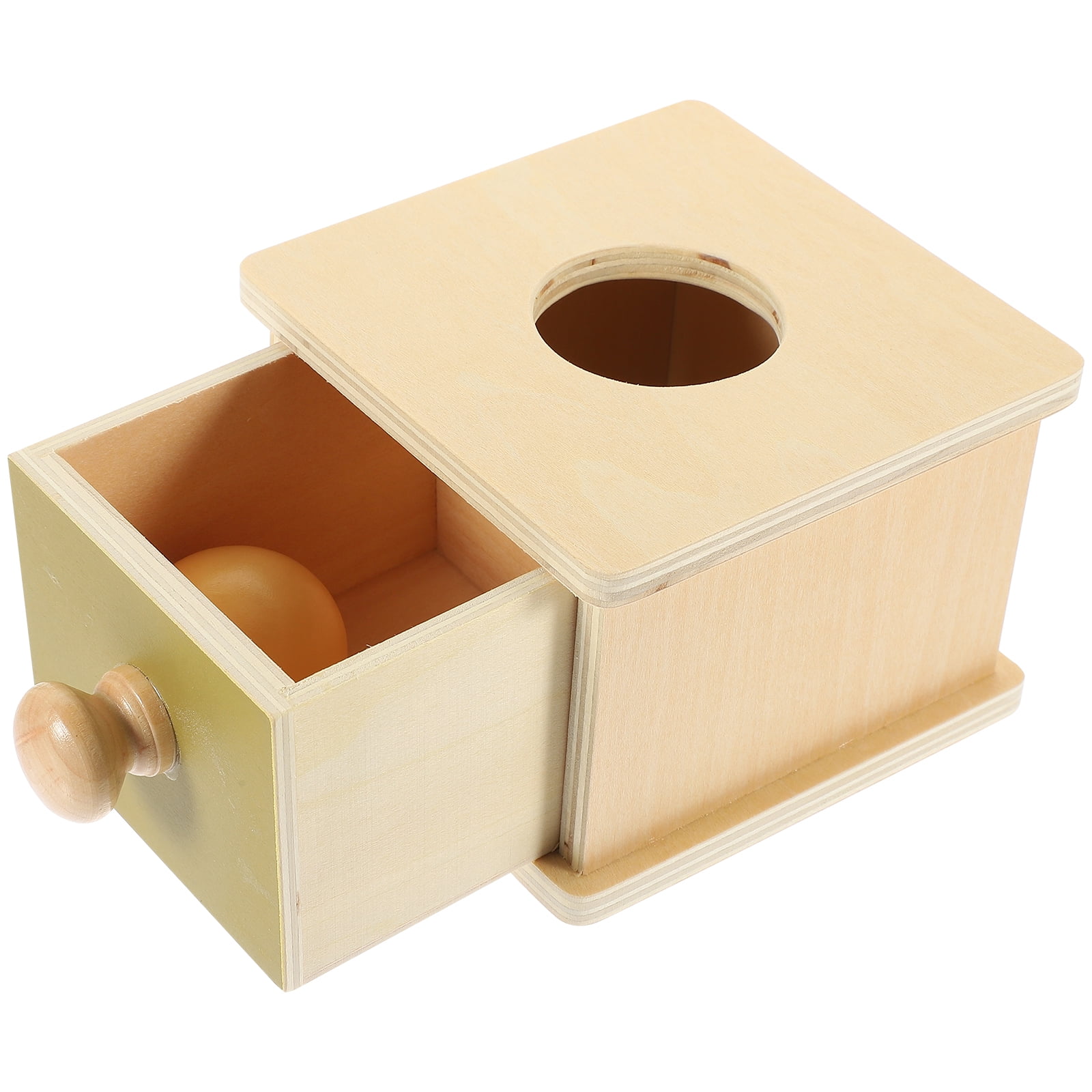 ifundom Color Recognition Shape Matching Wooden Box Toy for Toddlers ...