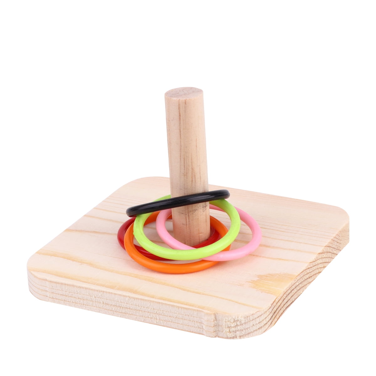 Yellow Plastic Ring Toss Toy for Pet Birds Promoting Fun and Exercise ...