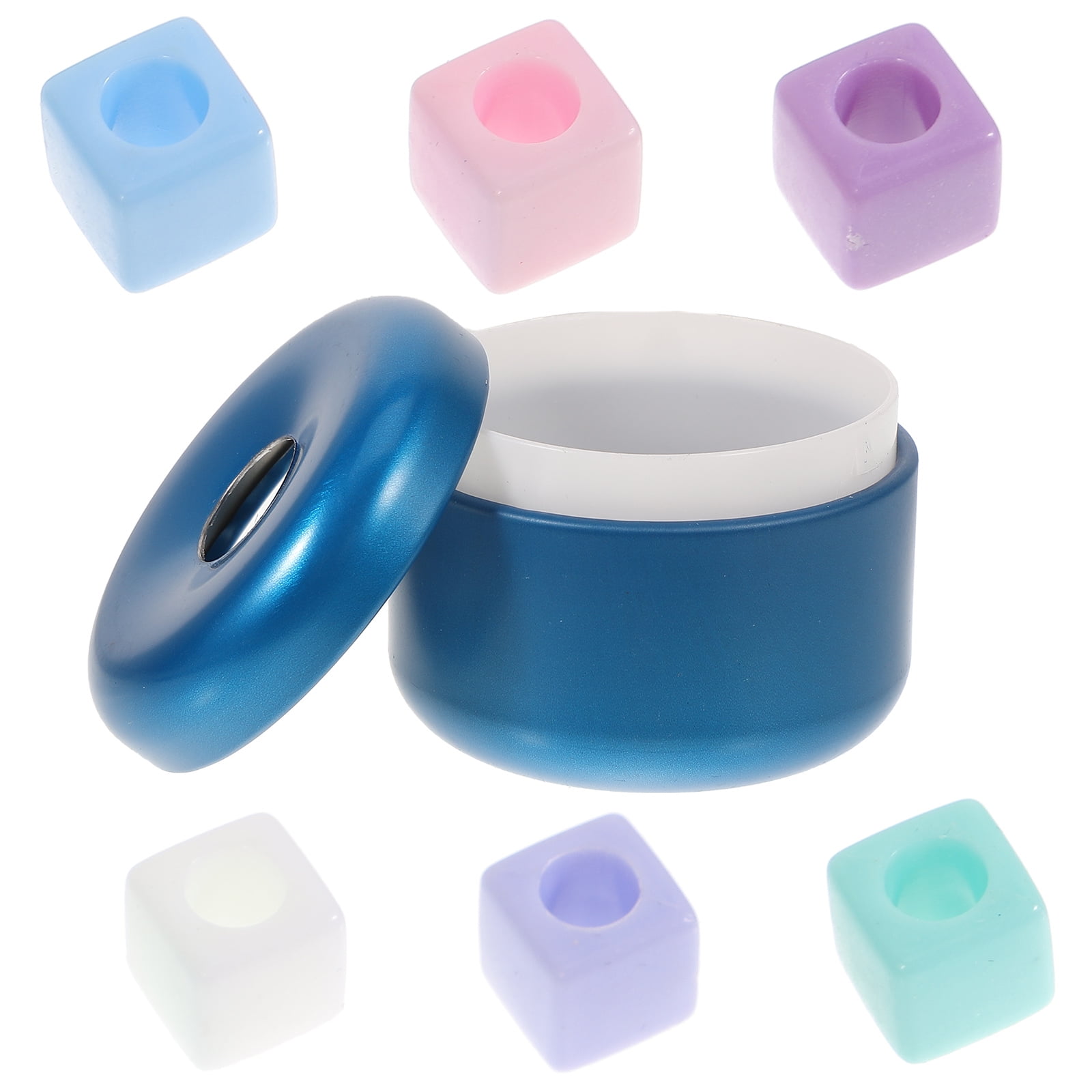 1 Set of Parrot Training Toys Parrot Blocks Jar Metal Parrot Training ...