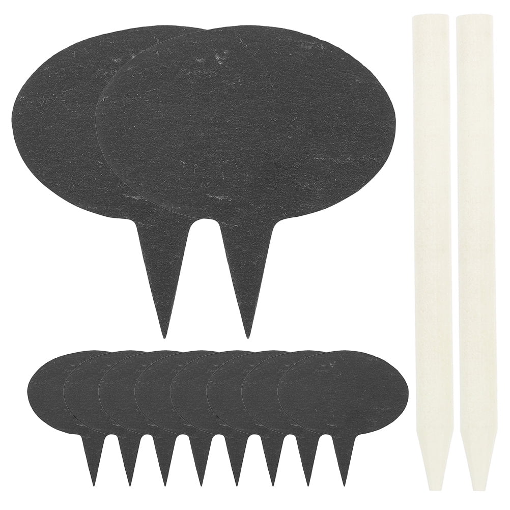 1 Set of Party Buffet Oval Cheese Name Tags Food Markers Reusable ...