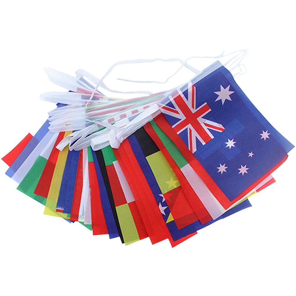 1 Set of Party Countries String Flag Soccer Party Banner Soccer Themed ...