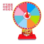 WinSpin 24" Tabletop Spinning Prize Wheel 14 Slots with Color Dry Erase ...