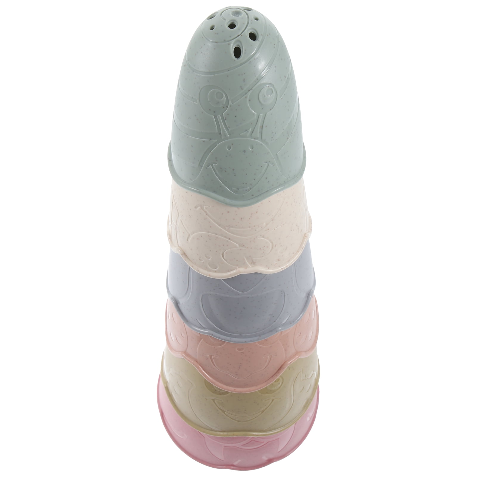 1 Set of Plastic Nesting Toy Small Rabbit Stacking Cup Toy Outdoor Food ...