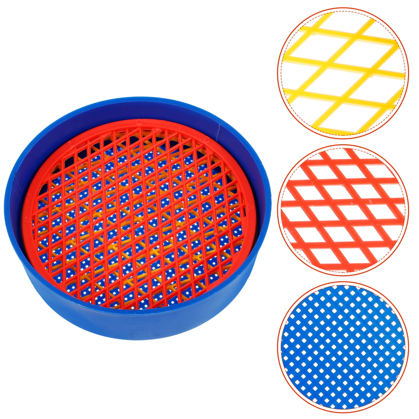 1 Set of Plastic Sifting Pan Soil Mesh Sieve Rocks Sifting Tool Plastic ...