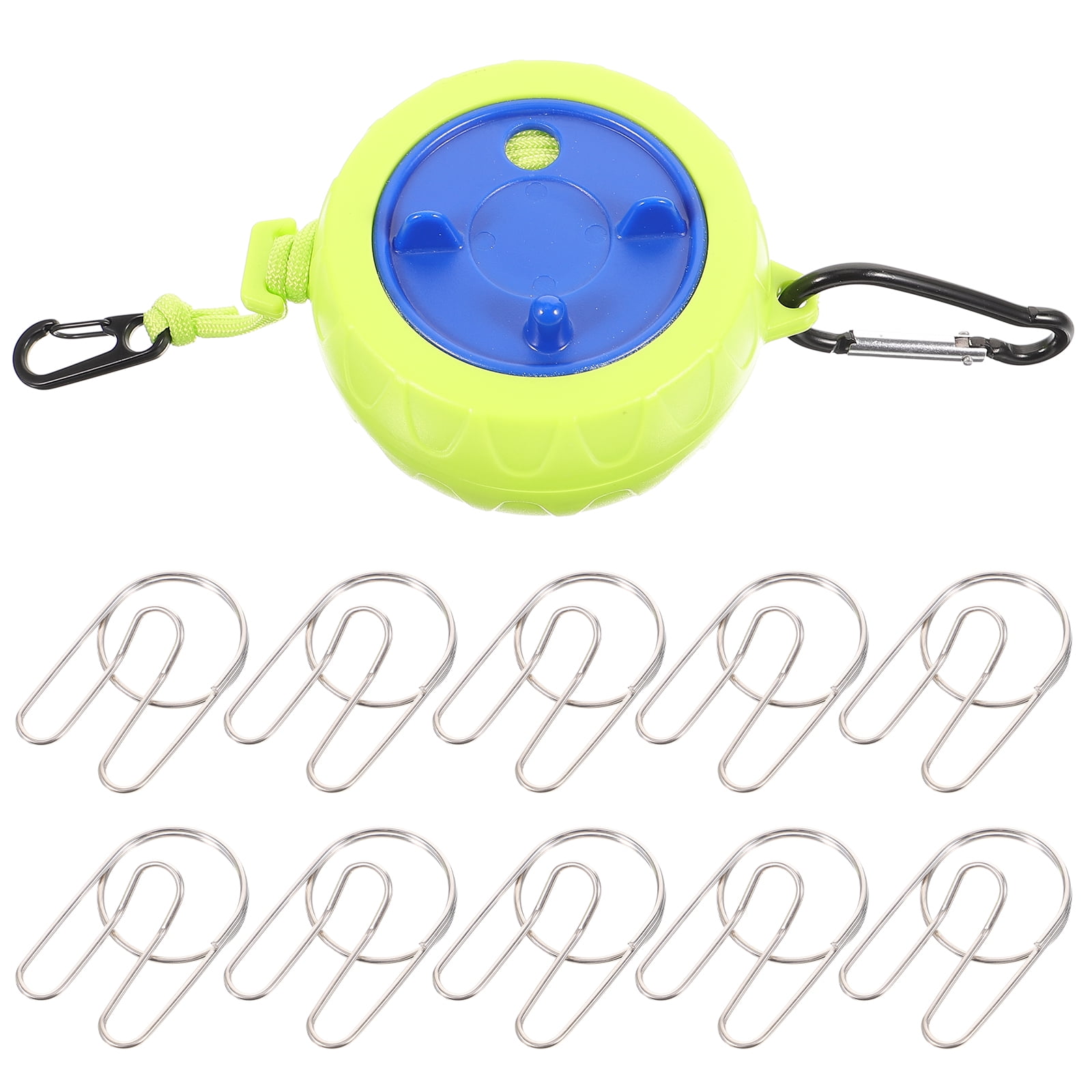 1 Set of Portable Clothesline Retractable Clothes Rope with Hooks Clothes Line Outdoor - Walmart.com