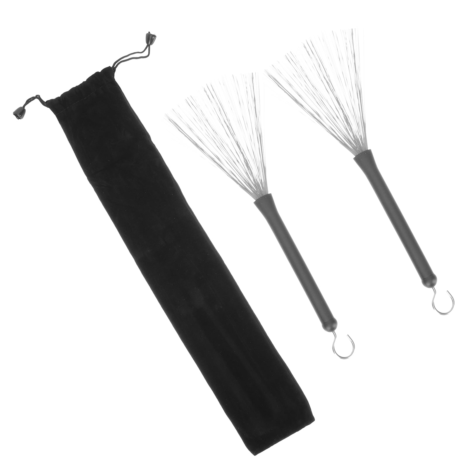 1 Set of Portable Drum Stick Wire Brush Drum Jazz Drum Brush Jazz Drum ...