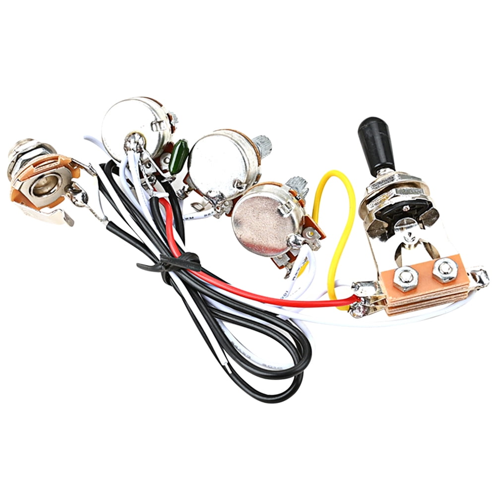 HEALEEP Electric Guitar Potentiometer Silver 1 Set 1.89X1.14X0.59in ...