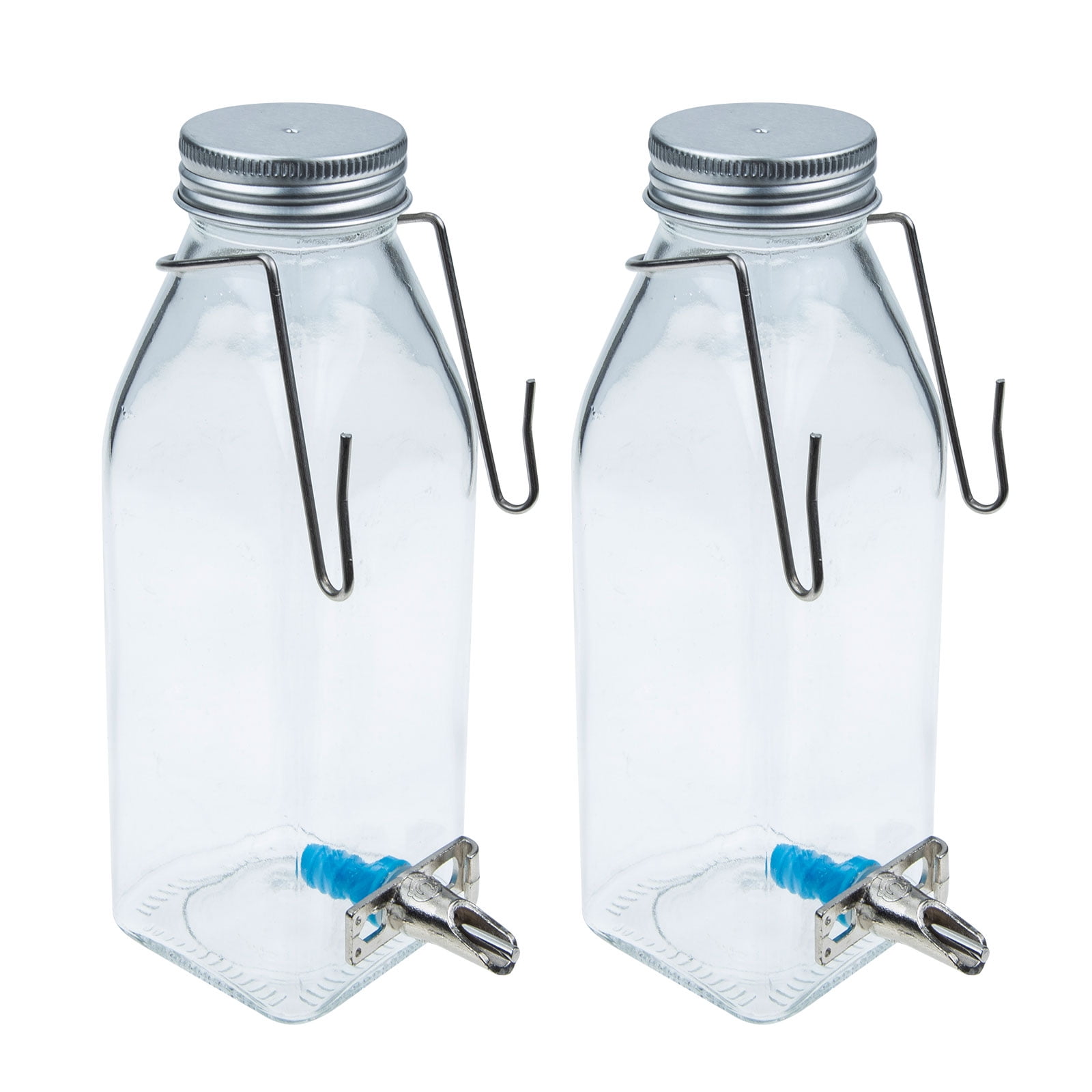 GAXIRE Rabbit Water Bottle for Cage Small Pet Water Dispenser Glass 1 ...