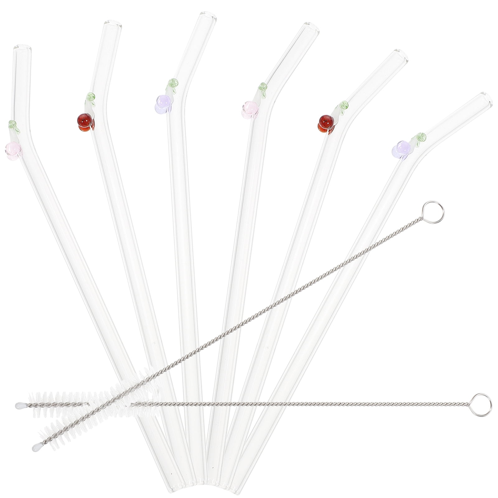 1 Set Of Reusable Beverage Straw Juice Drinking Straw Party Juice Straw With Brush