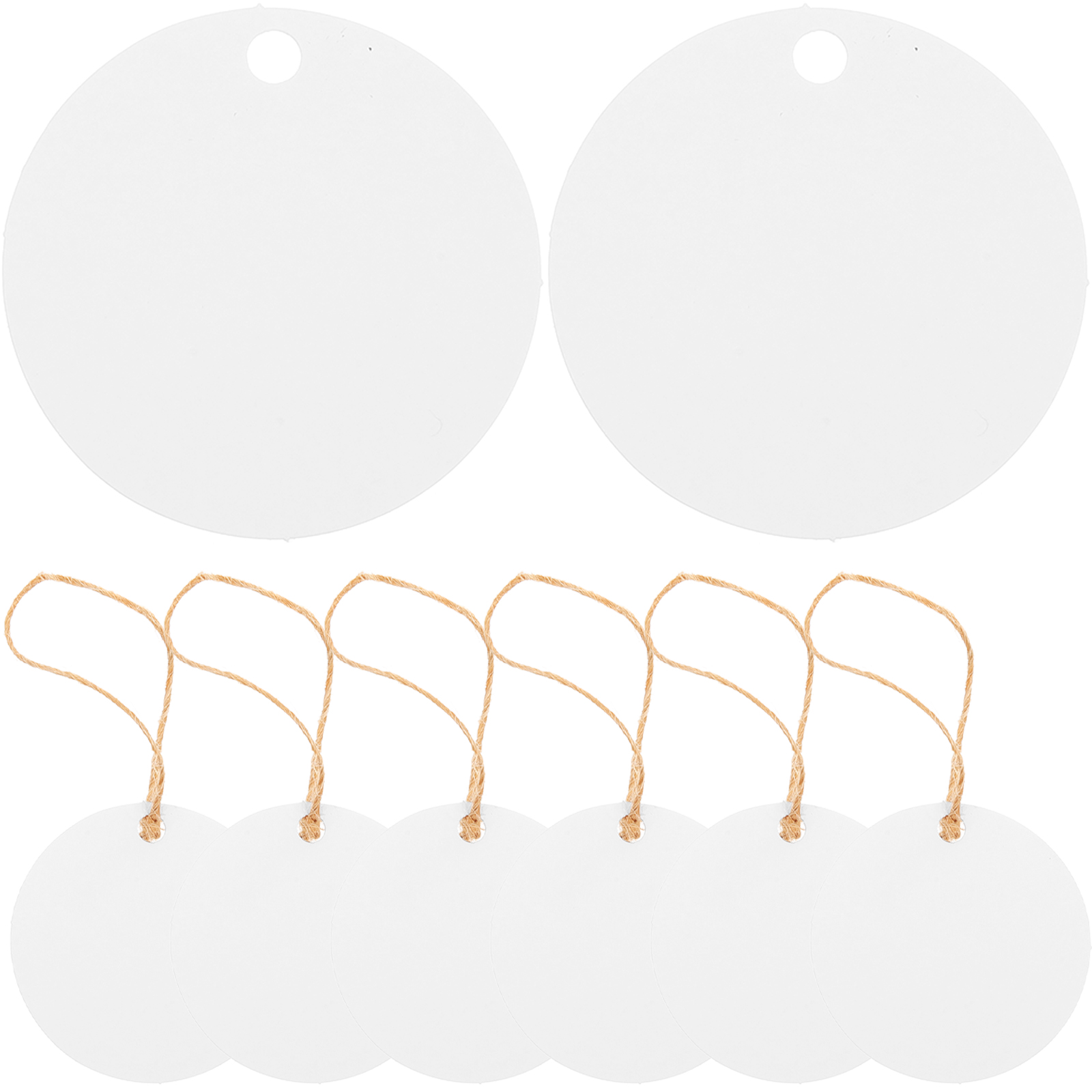 1 Set of Round Gift Tags Paper Gift Tags Hanging Blank Tags Writable ...