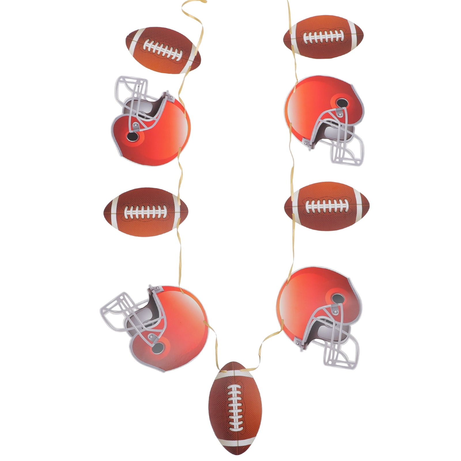 1 Set of Creative American Football Theme Banner Party Hanging Decorations with Pull Flag ...