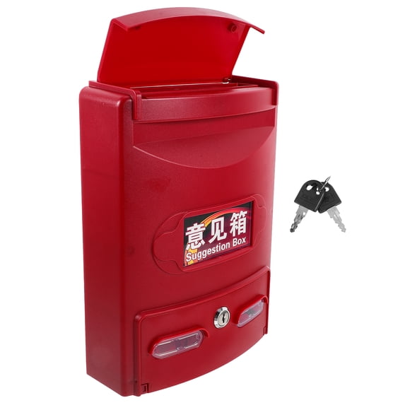 1 Set of Secure Mailbox For Outside Lockable Mailbox Wall Mount Mailbox ...