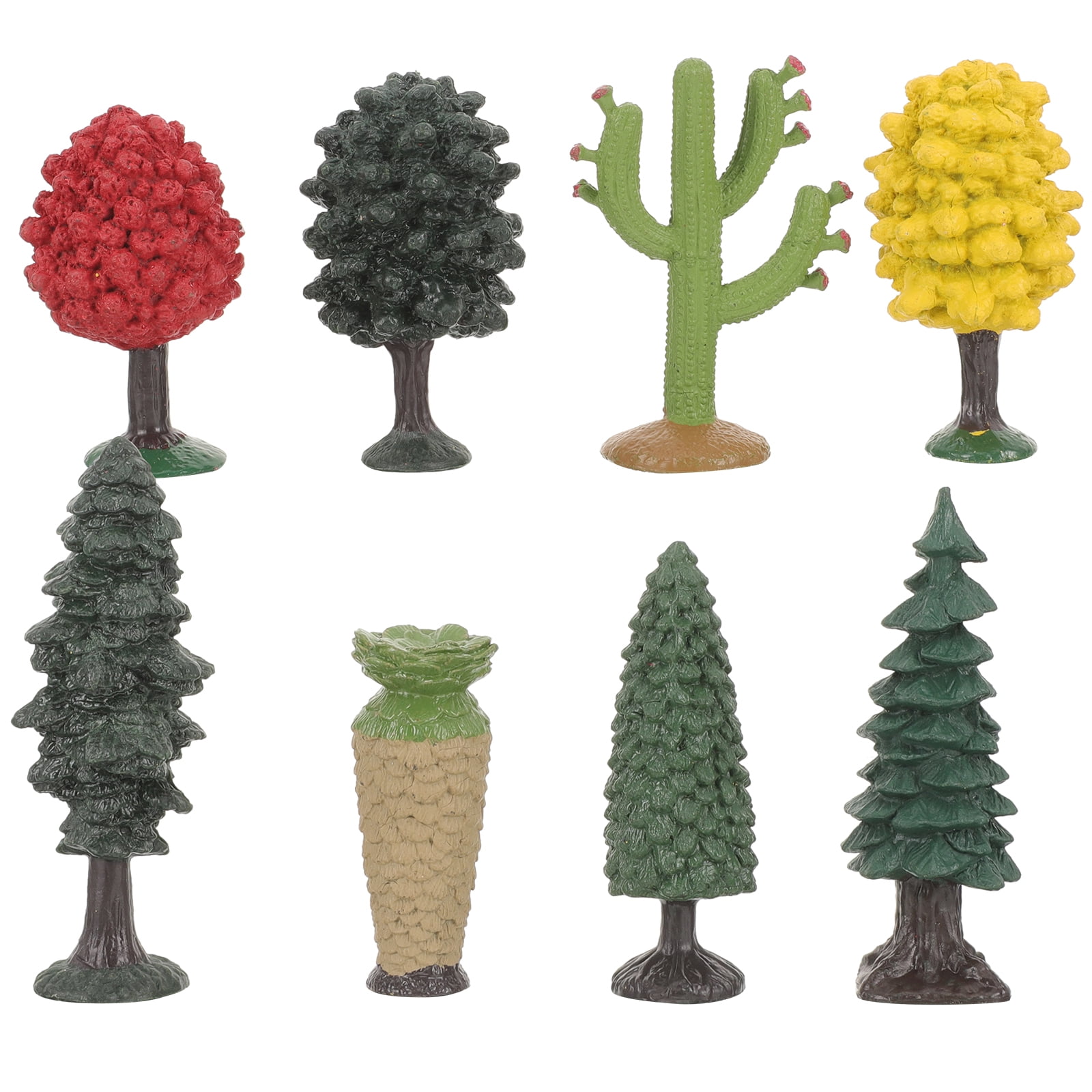 1 Set of Simulation Tree Prop Lifelike Tree Landscape Ornament Mini ...