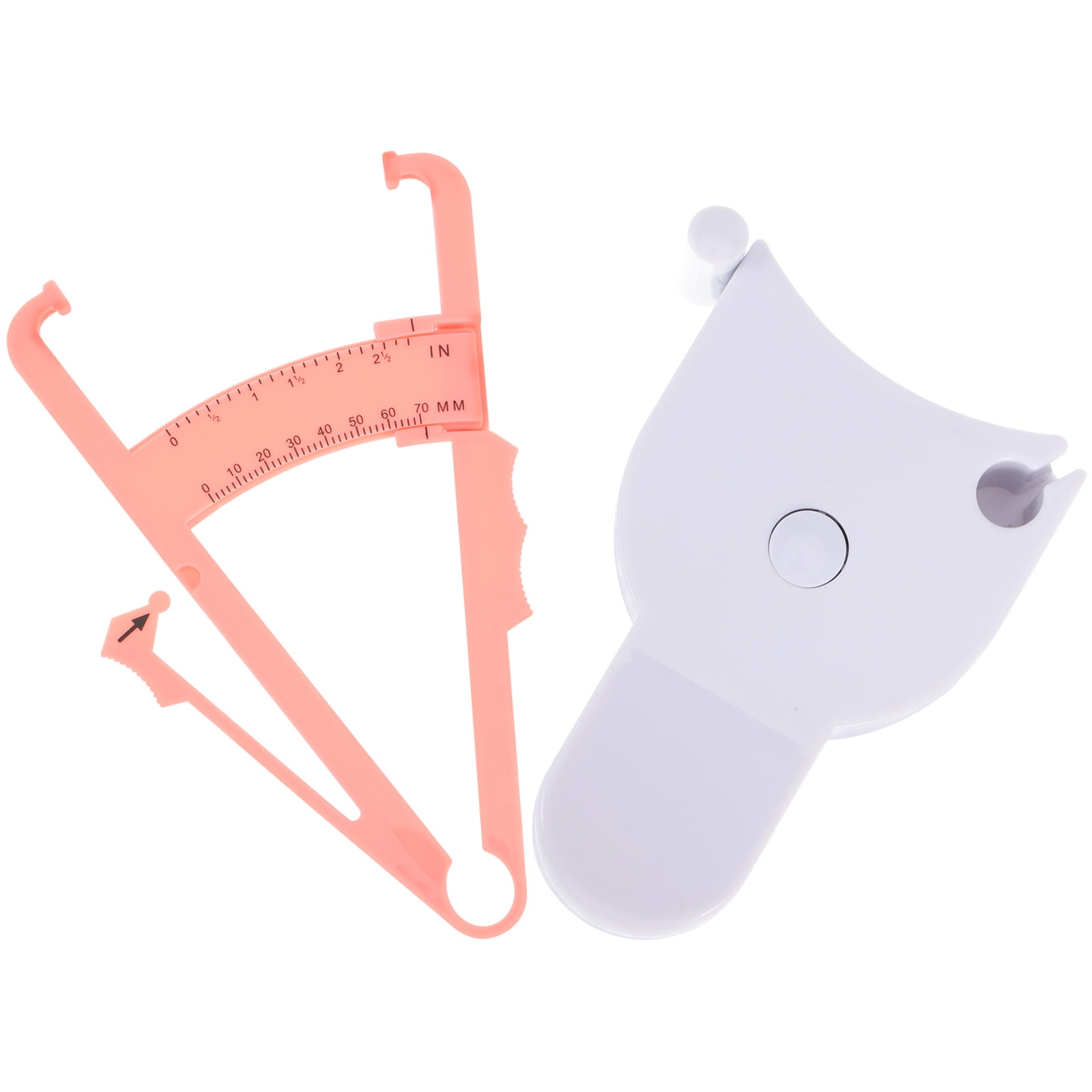 1 Set of Skinfold Body Fat Caliper Body Measure Tape Portable Fat ...