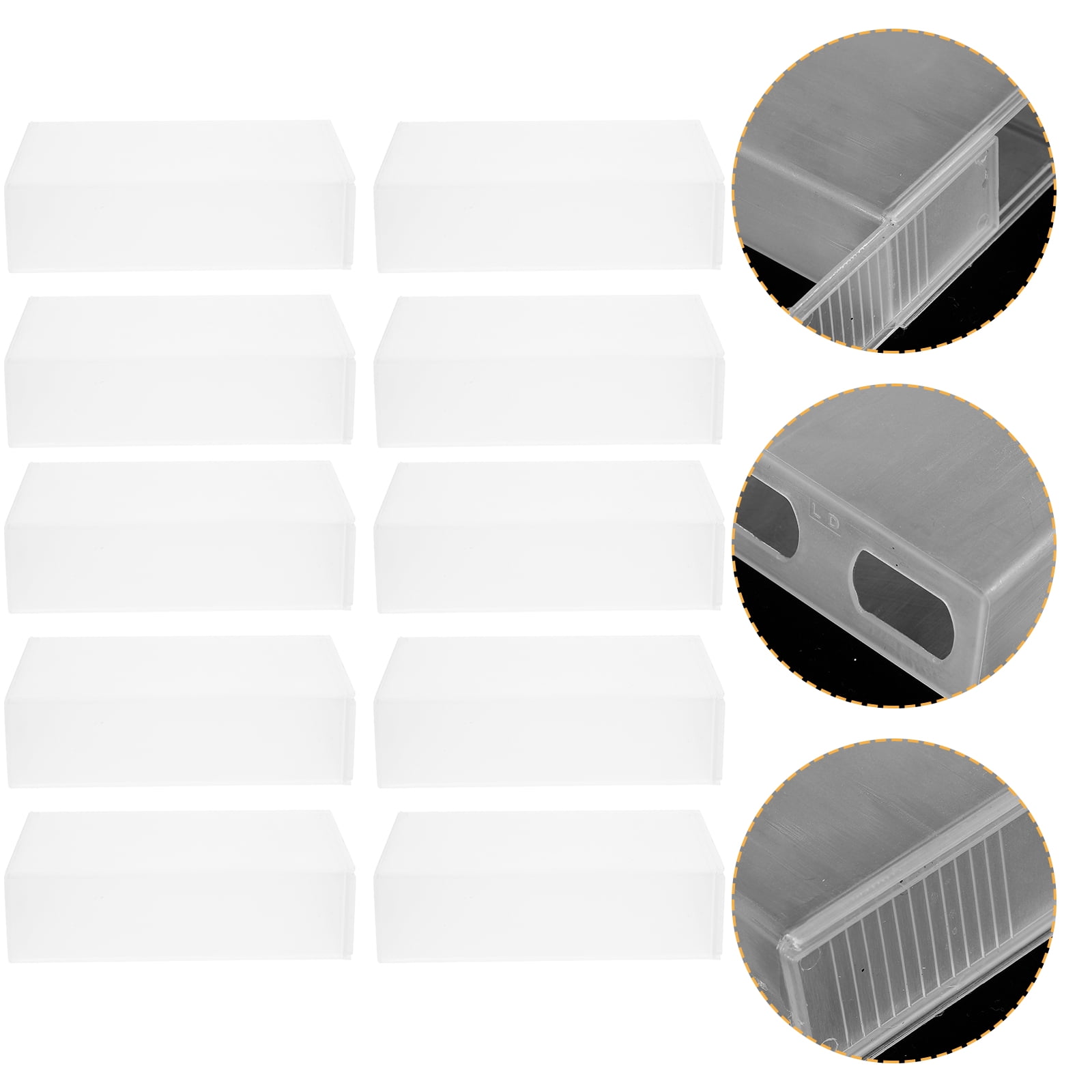 1 Set Transparent Plastic Storage Container for Small Items Room ...