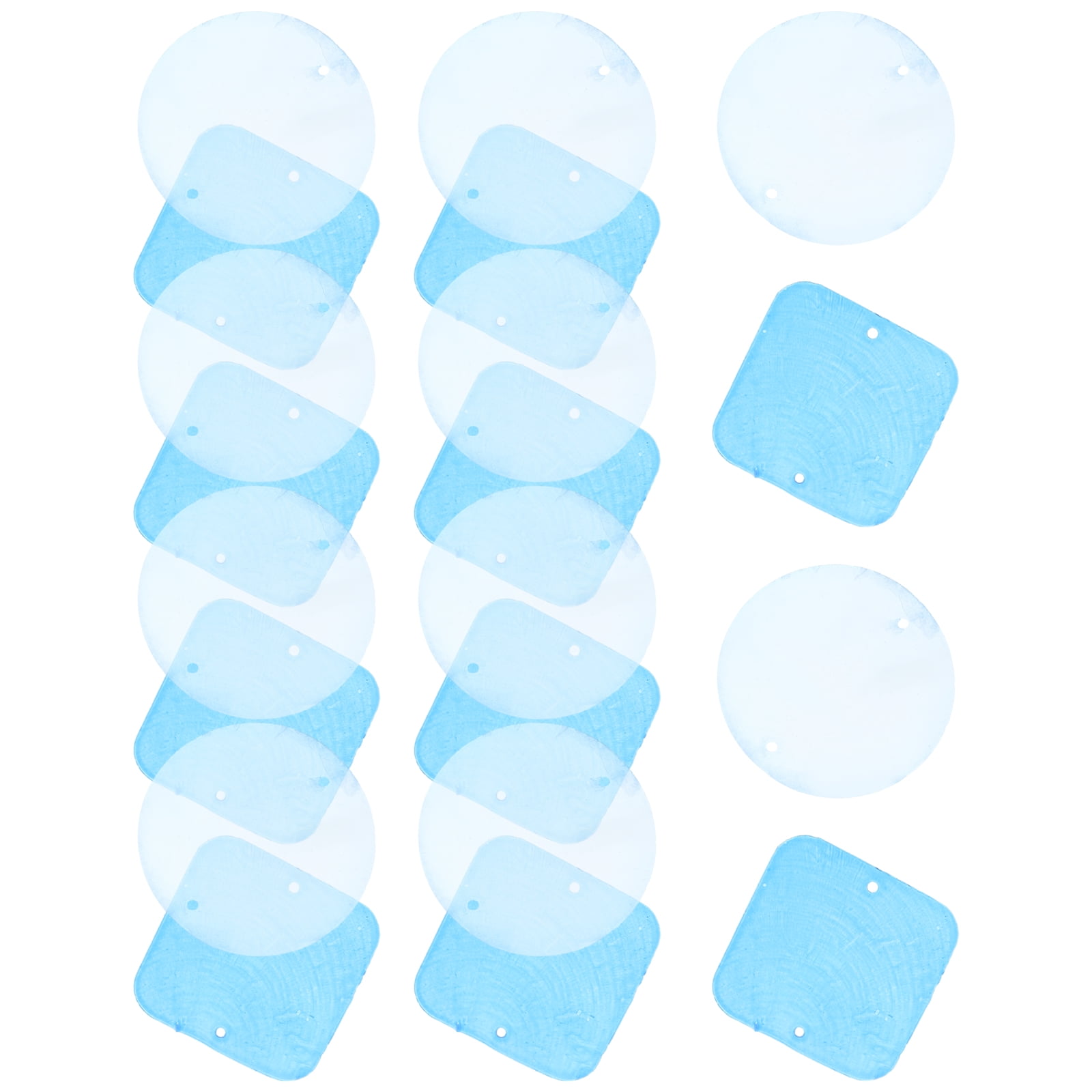 1 Set of Square Round Shells Pieces Novel Wind-bell DIY Charms Hanging ...