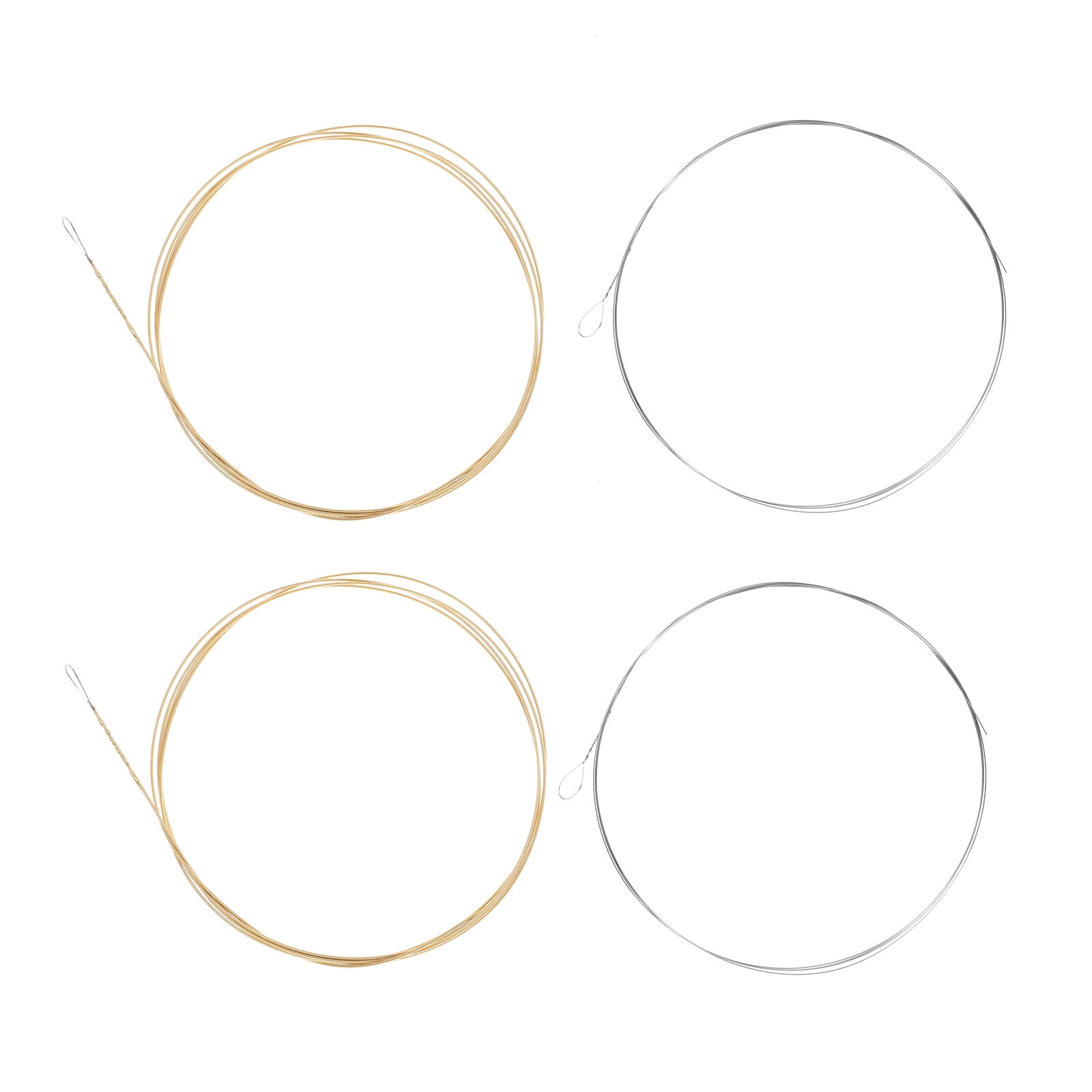 1 Set of Steel 4-string Banjo Strings Replacement Banjo String ...