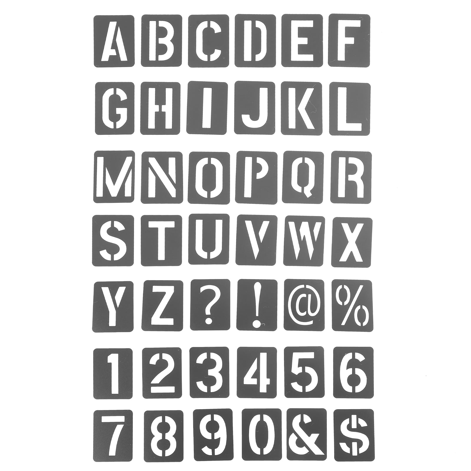 1 Set of Stencils for Painting on Wood Reusable Craft Stencils Letters ...