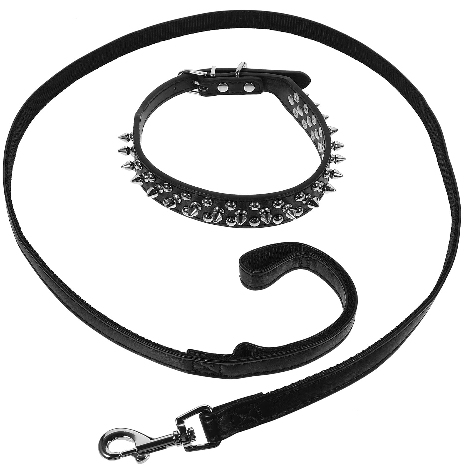 1 Set of Stylish Dog Collars Spiked Rivet Dog Collar Studded Puppy Neck ...