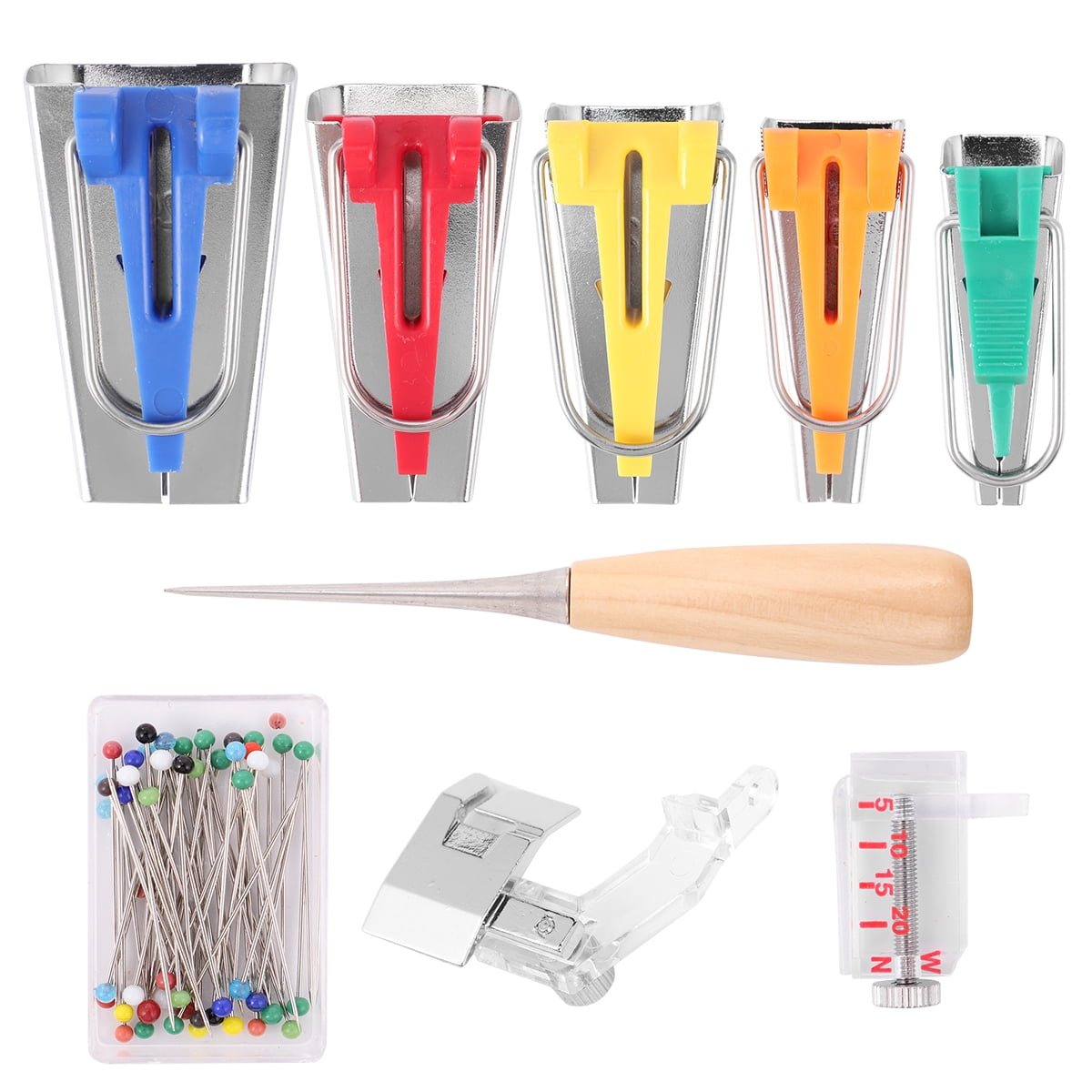 1 Set of Tape Bias Maker DIY Fabric Quilting Binding Tape Makers Sewing ...