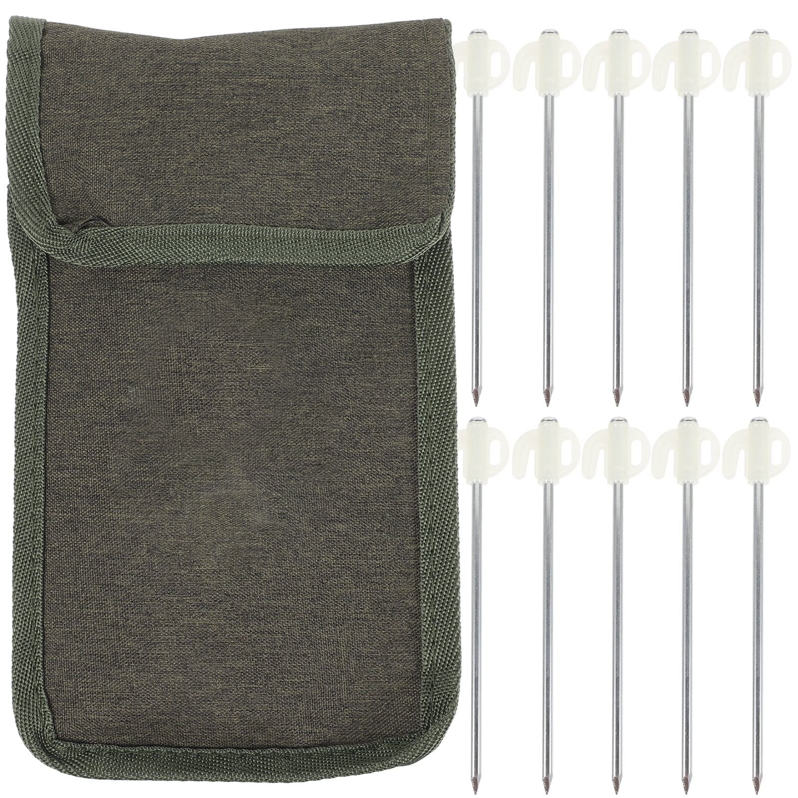 FONDOTIN Glow in The Dark Tent Stakes Metal Lightweight Camping Tent ...