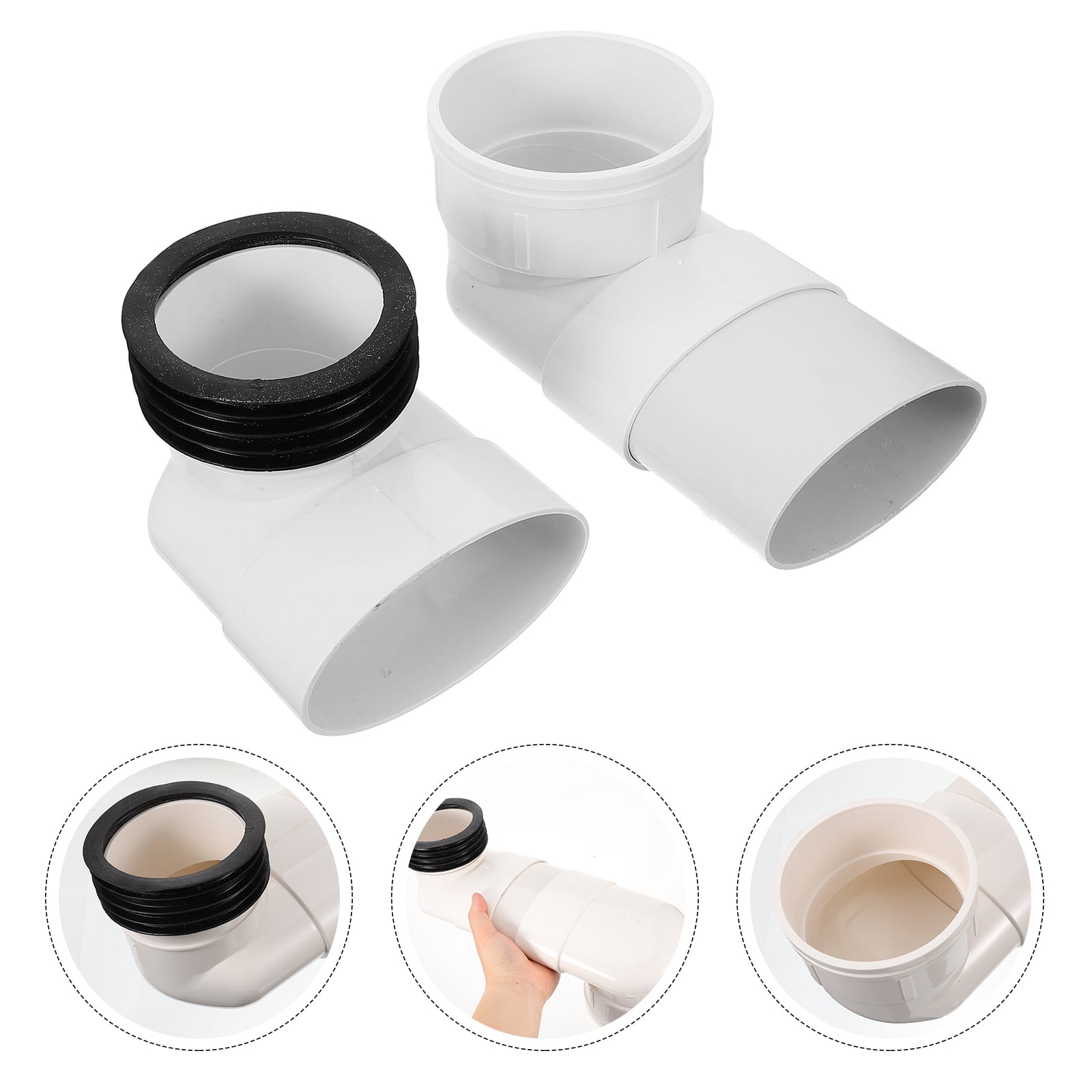 1 Set of Toilet Shifter Reusable Toilet Drain Shifter Leak-proof ...