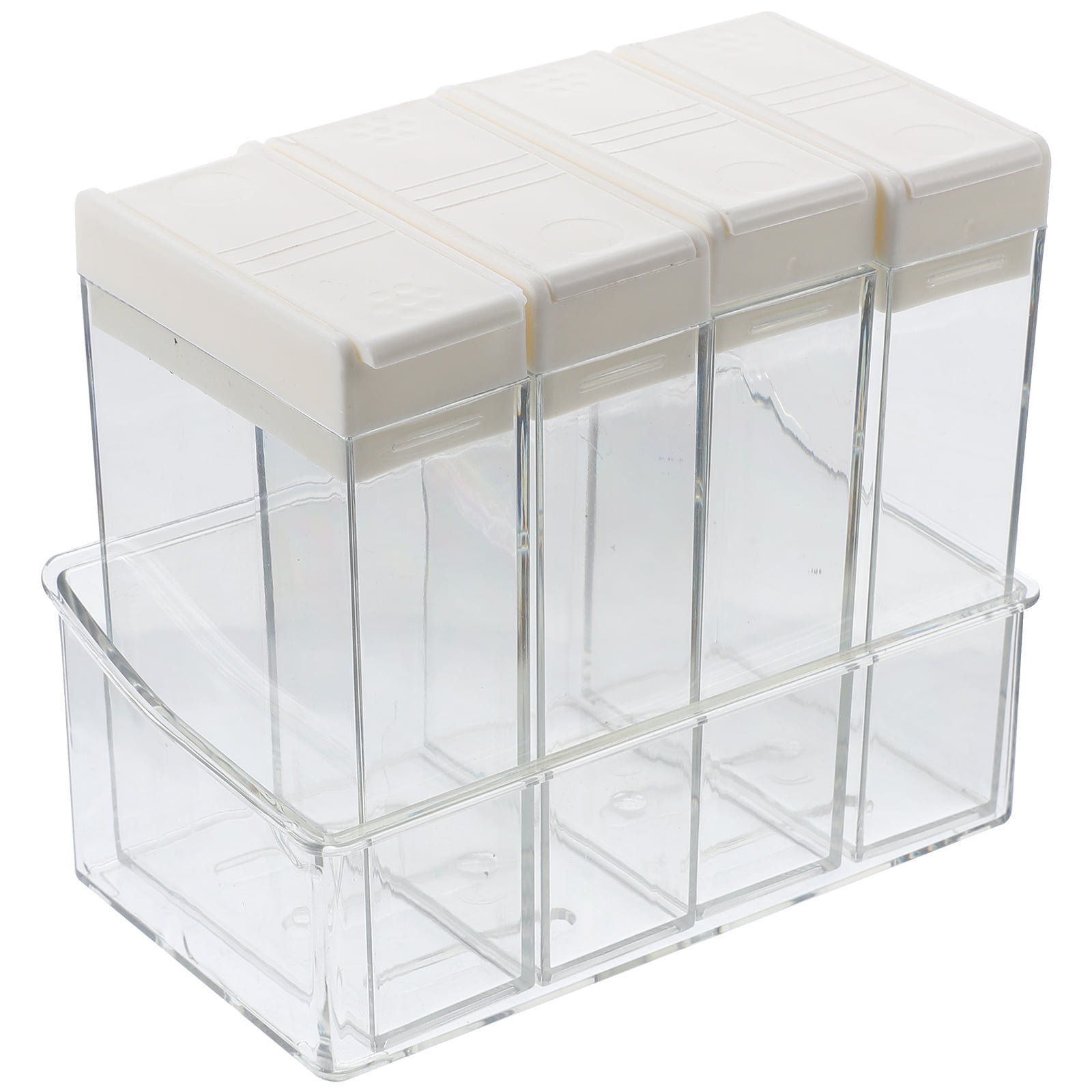 Transparent Plastic Multicompartment Seasoning Boxes for Kitchen ...