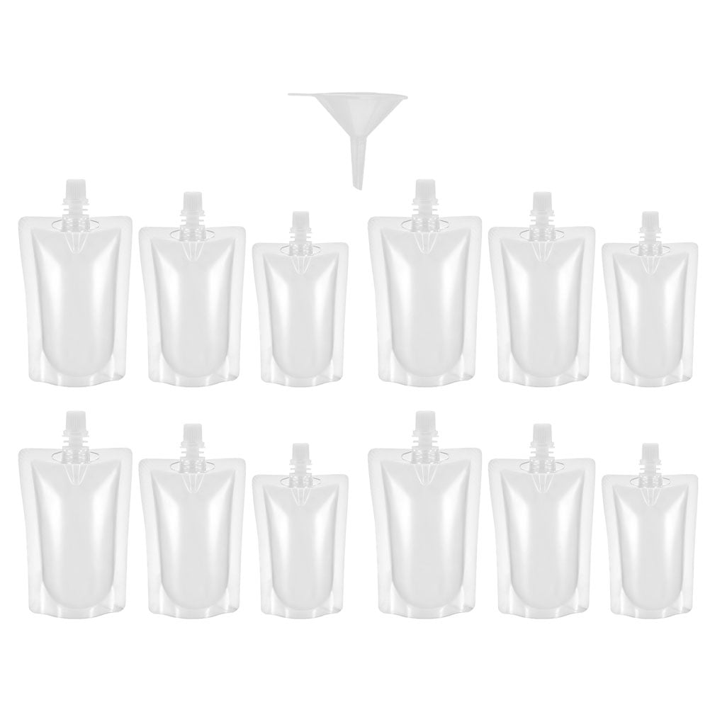 1 Set of Transparent Drink Pouch Juice Pouch Bag Clear Milk Beverage ...