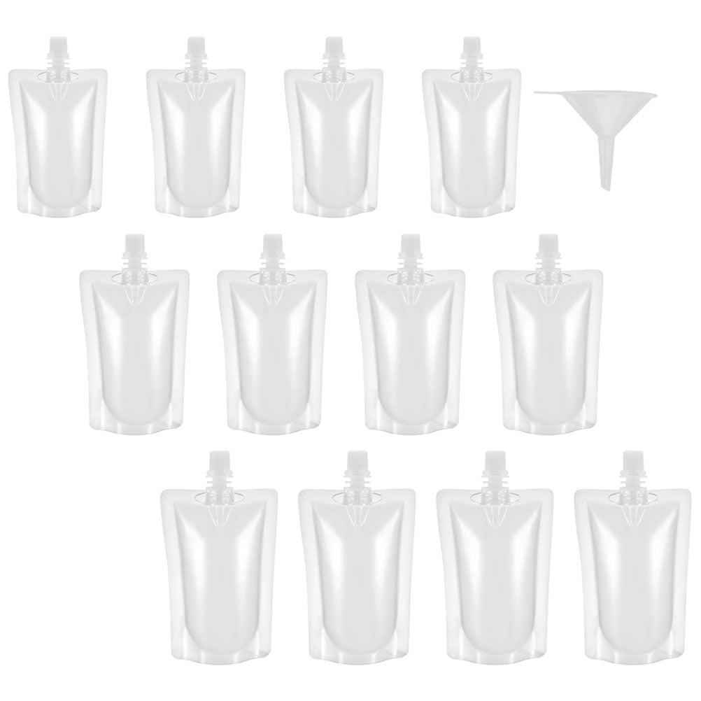 1 Set of Transparent Drink Pouch Juice Pouch Bag Clear Milk Beverage ...