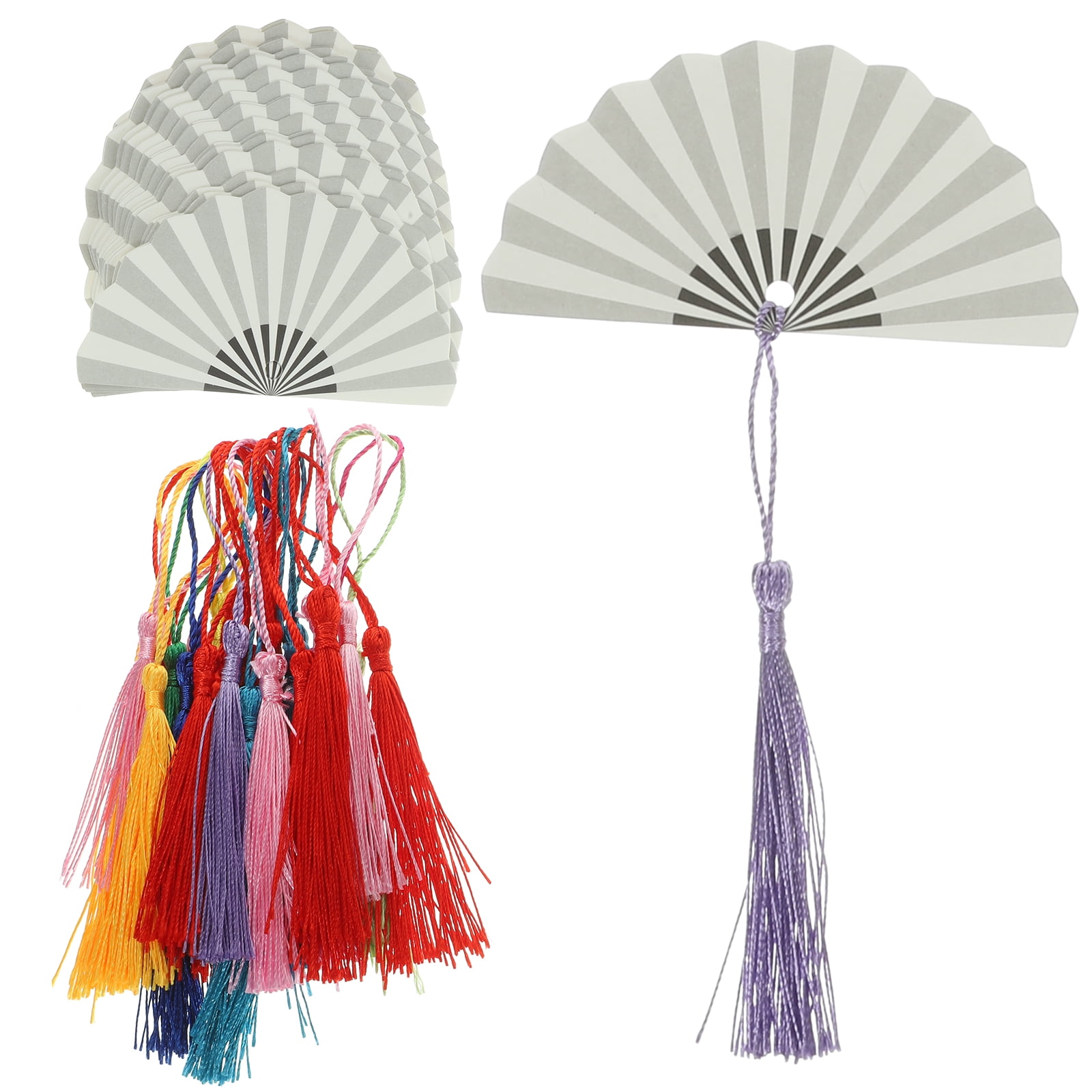 1 Set of Unfinished Paper Bookmarks Diy Blank Bookmarks Fan Bookmarks ...