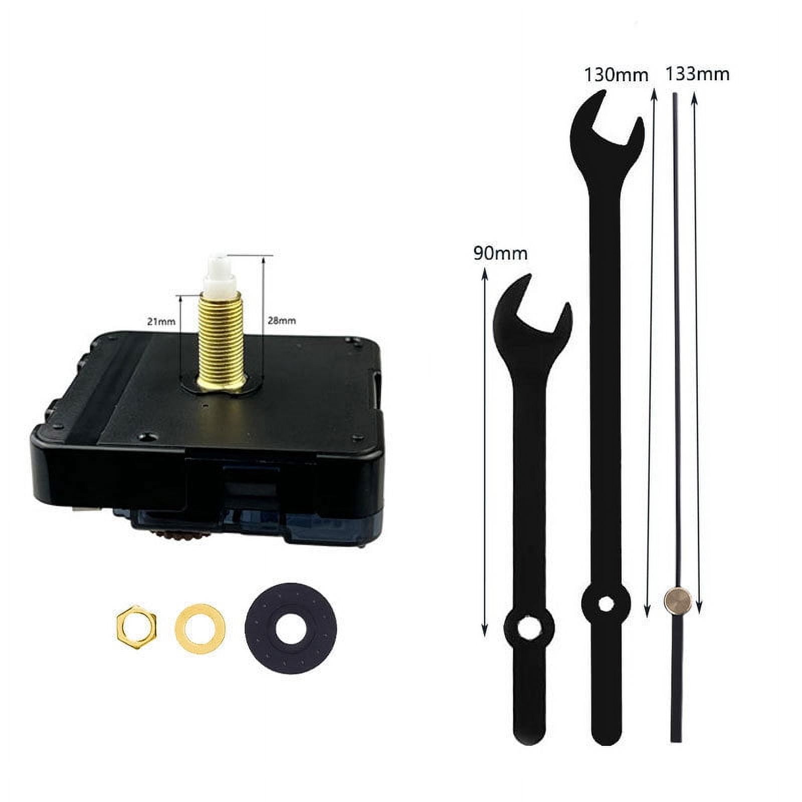 Black Clock Movement Set for Replacement DIY Wall Clock Supplies ...