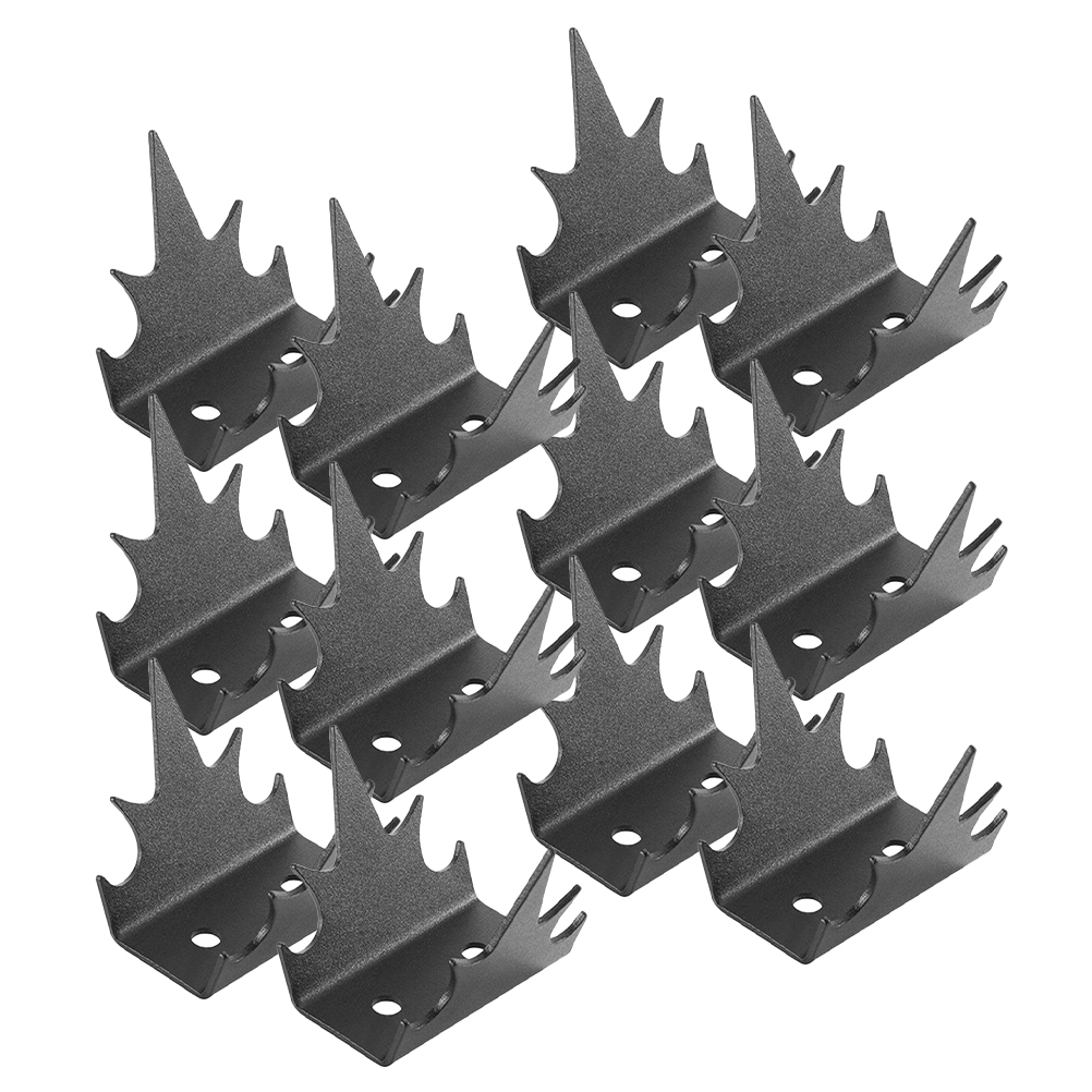 WEAVILUX Safety Fence Spikes Anti Climb Spikes Black Deter Industrial ...