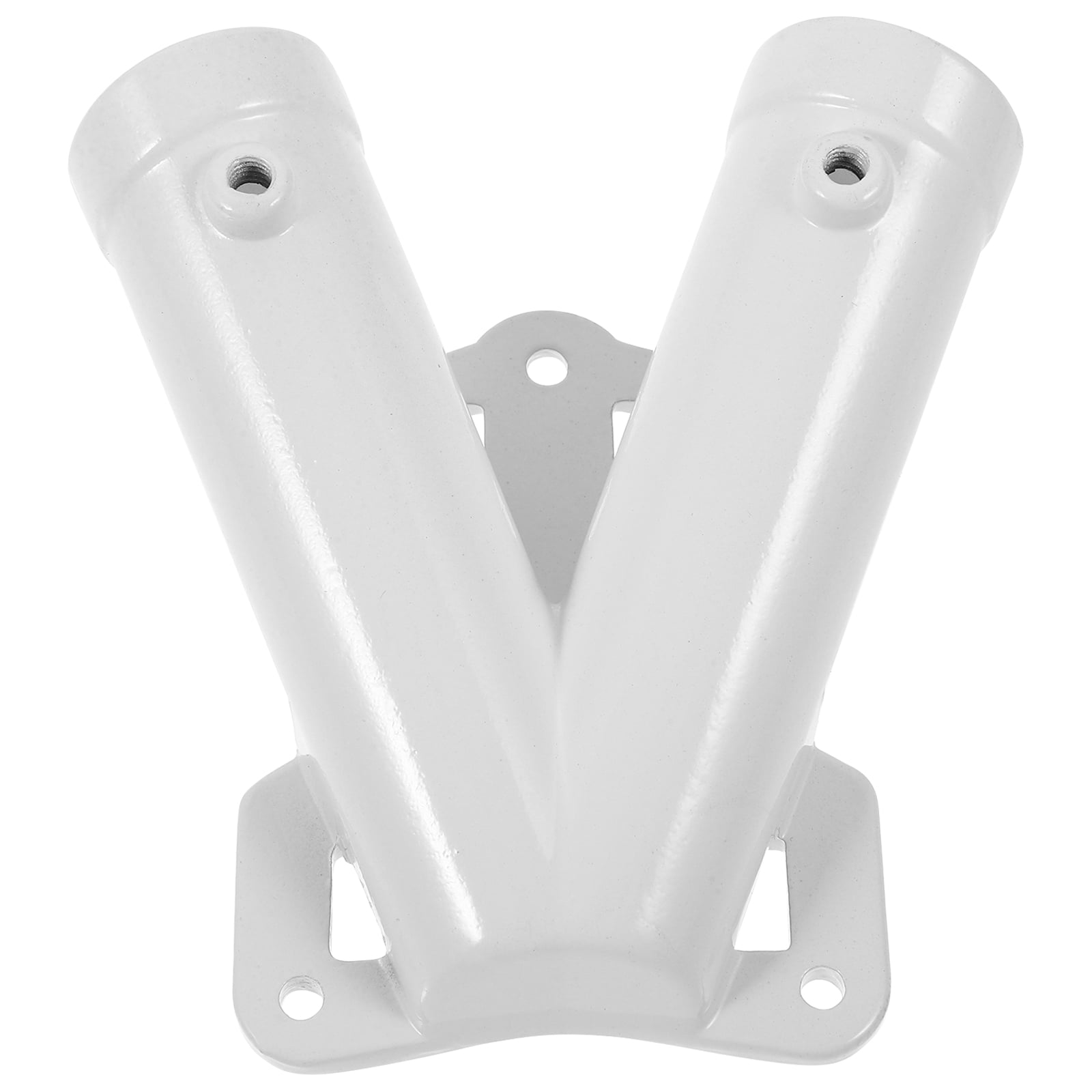 1 Set of Wall Mounted Flagpole Holder Outdoor Flagpole Stand V-Shaped ...