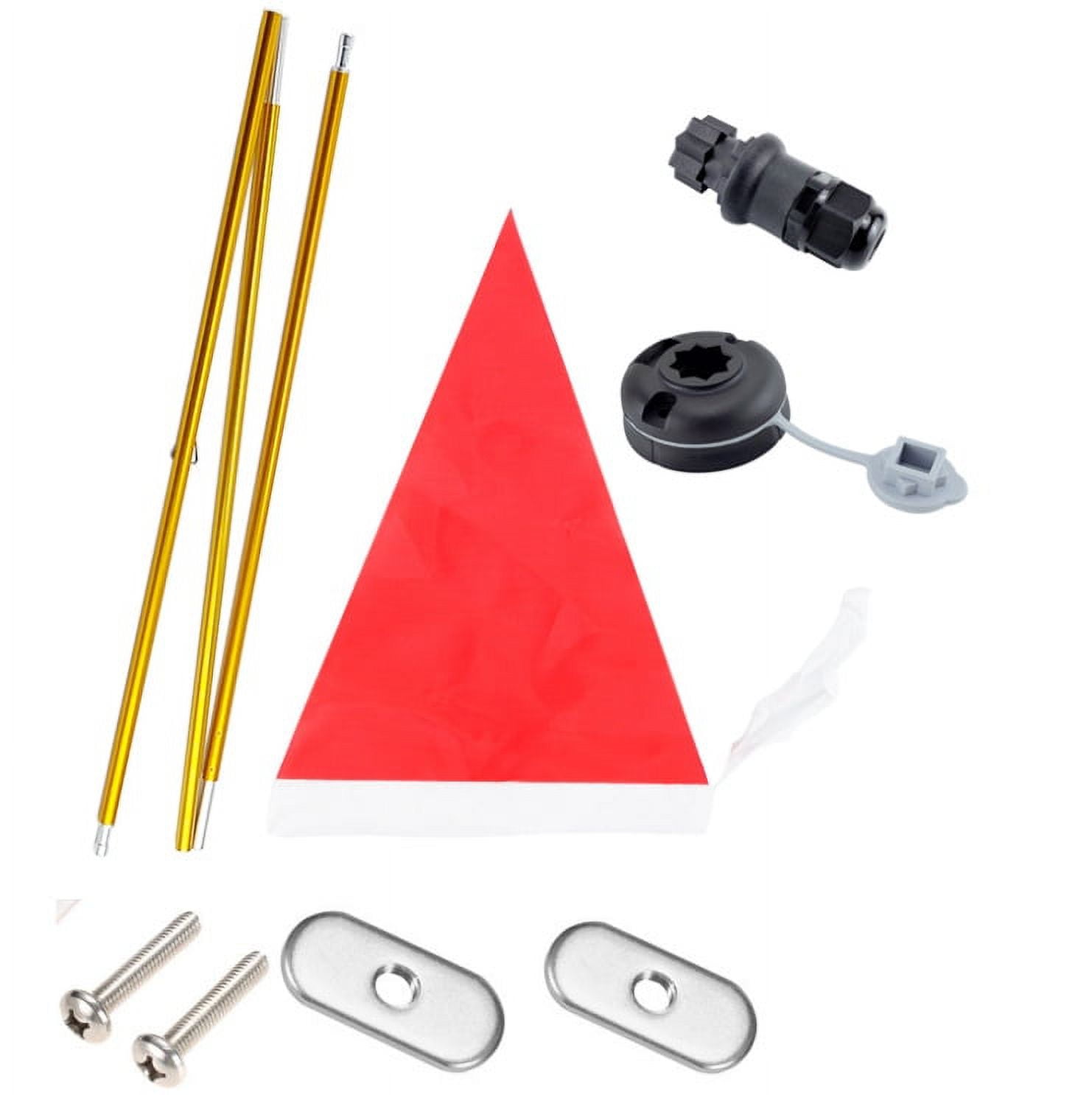 1 Set of Warning Boat Flag Folding Safety Flag Professional Kayak Flag ...