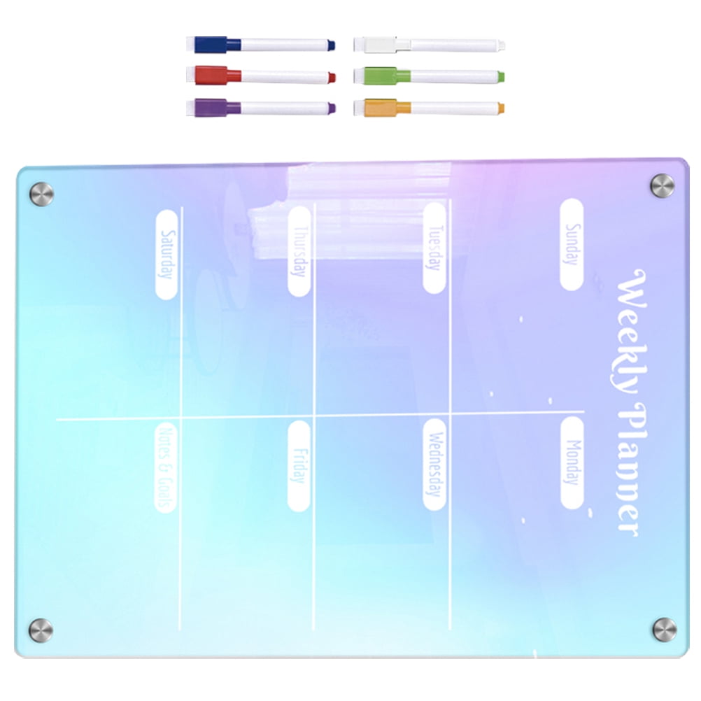 1 Set of Weekly Calendar Board Dry Erase Board Decorative Planning ...