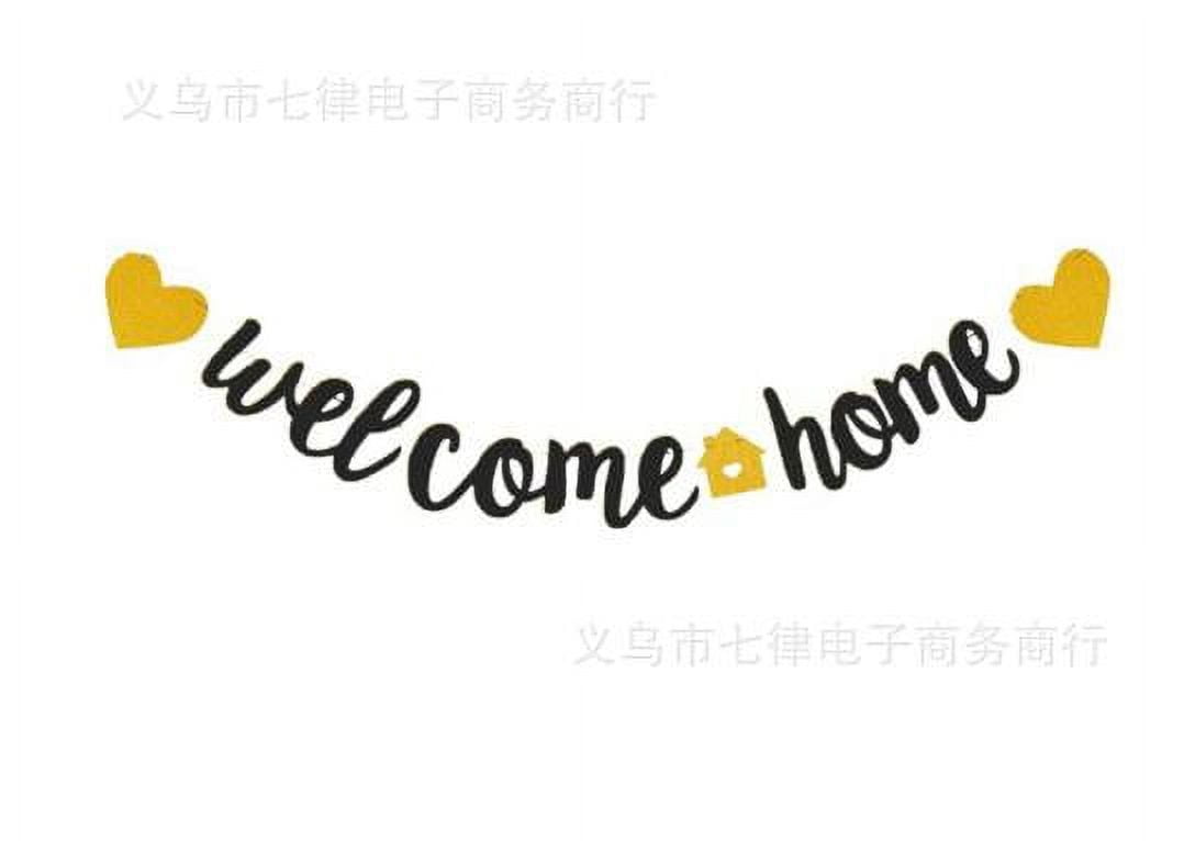 Topb Welcome Home Party Banner, Decorative Indoor Outdoor Hanging ...