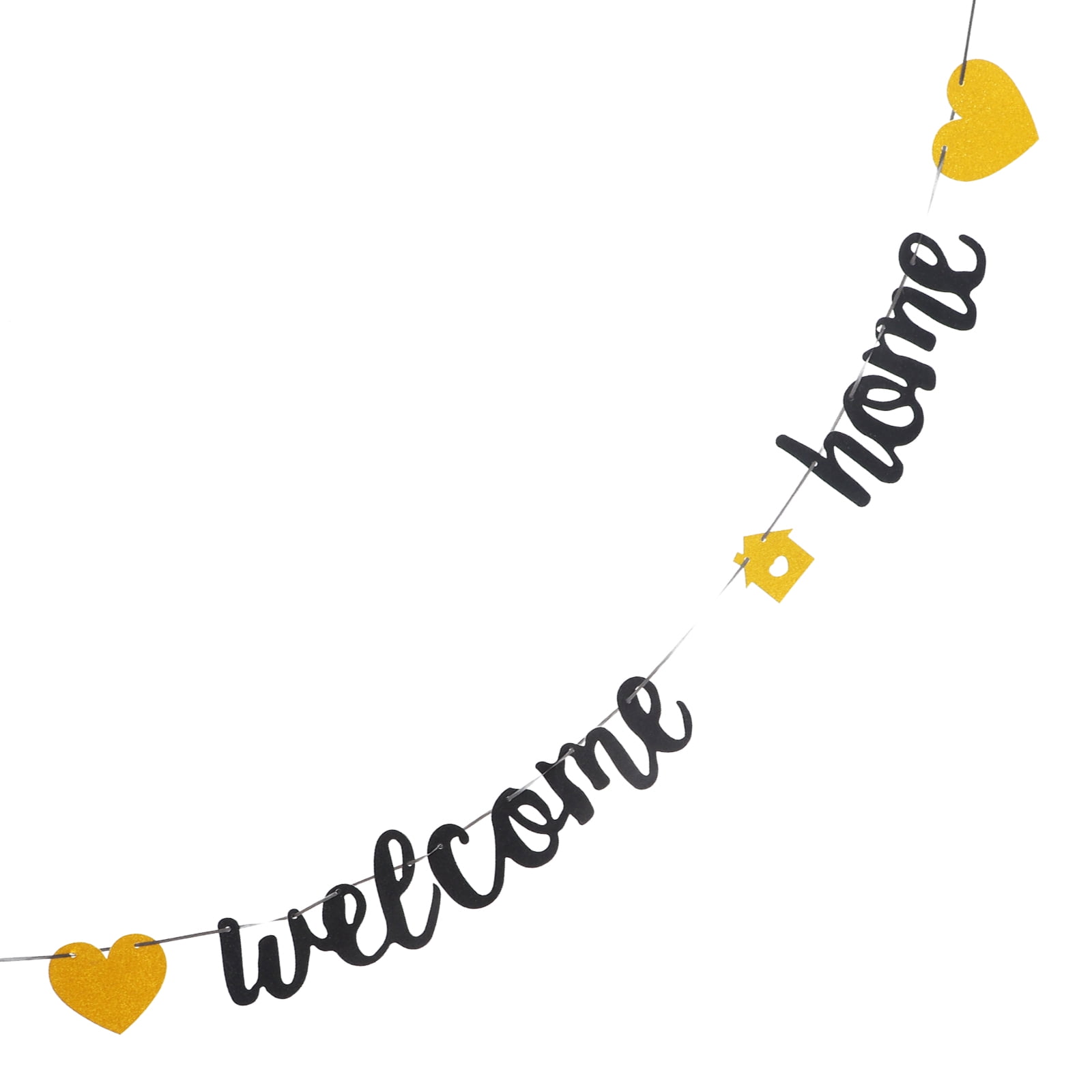 1 Set of Welcome Home Paper Banner Letter Party Hanging Banner Welcome ...