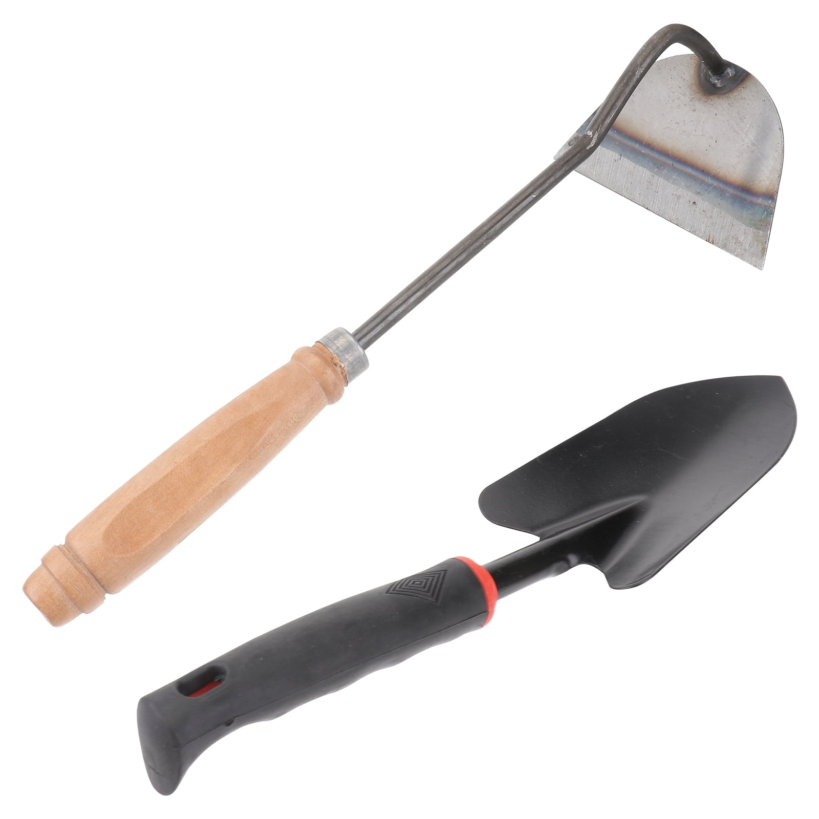 1 Set of Wooden Handheld Hoe Iron Head Hoe Farm Weeding Shovel ...