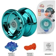 YoYoFactory IQ Yo-Yo - Wide Bi-Metal Performer YoYo (Aqua with Rainbow ...