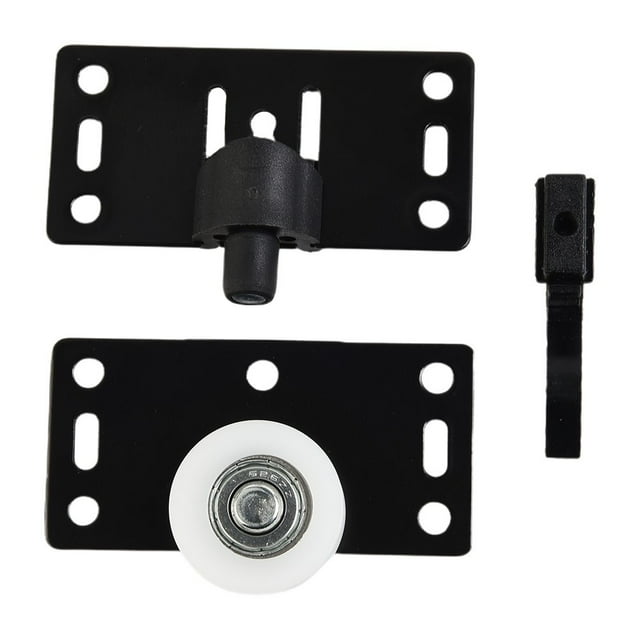 1 Sets Black Sliding Door Wheels Rollers Pulleys Runners For Cupboard