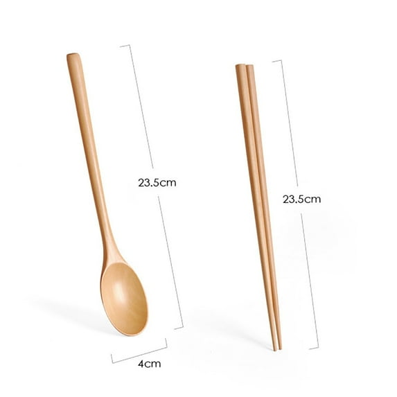 1 Sets Wooden Utensil Set, Travel Utensils for Eating, Wooden Spoon ...