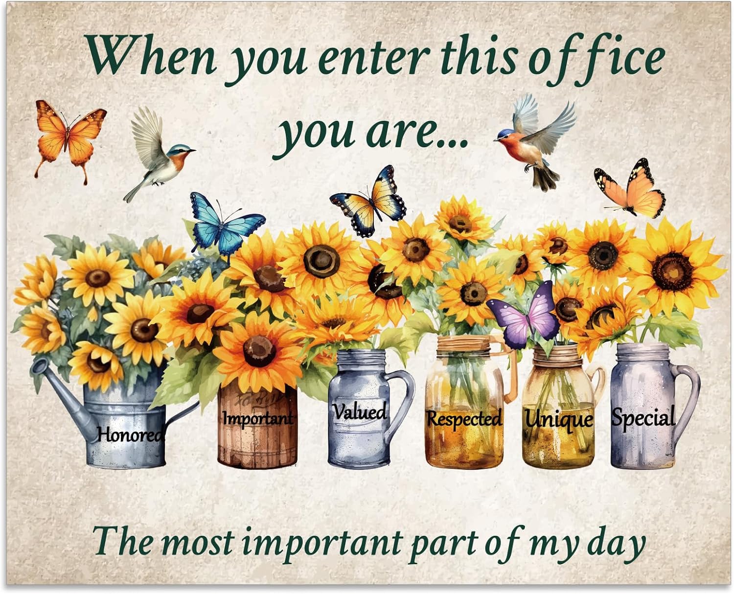 1 Sheet 1 Pc Inspirational Office Wall Posters When You Enter This ...