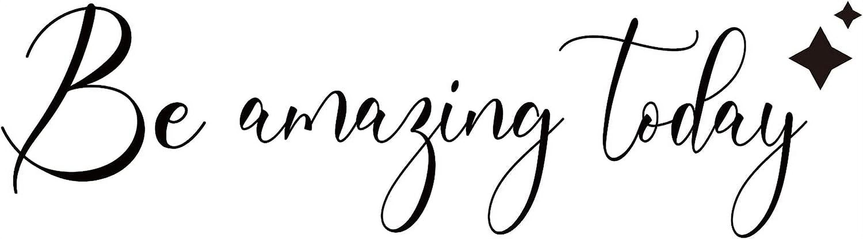 1 Sheet Be Amazing Today Quotes Wall Stickers Vinyl Wall Decor Stickers ...