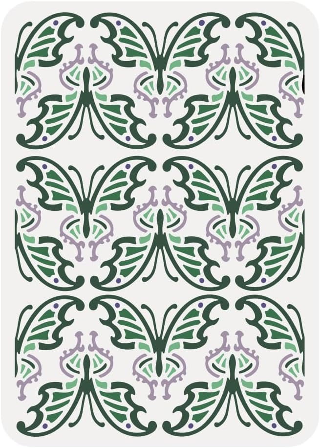1 Sheet Butterflies Stencils 11.7x8.3inch Reusable Butterfly Template ...
