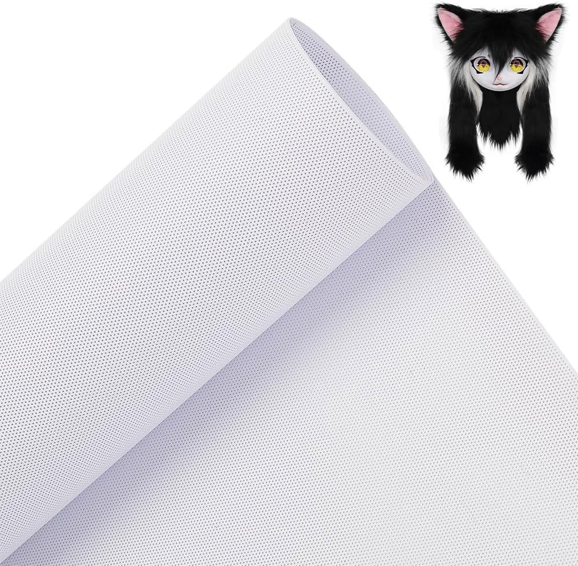 1 Sheet Custom Fursuit Eye Mesh 39x11.8inch White PVC Plastic Net 0.2mm ...